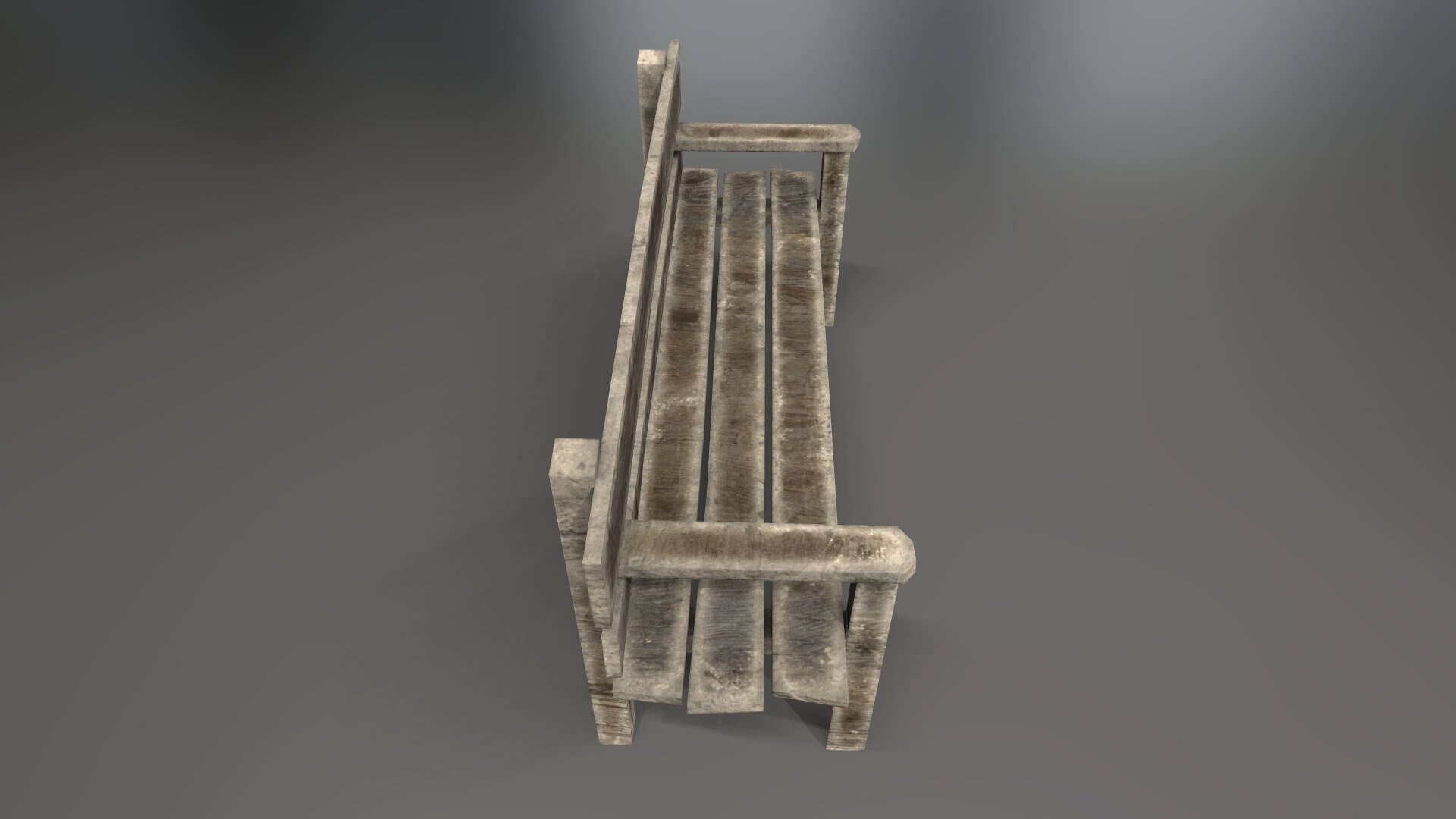 Old Bench - 3D Model by Grishmanovskij Anton