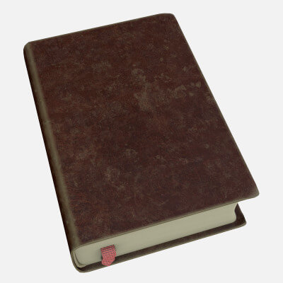 Old Book - 3D Model by Grishmanovskij Anton