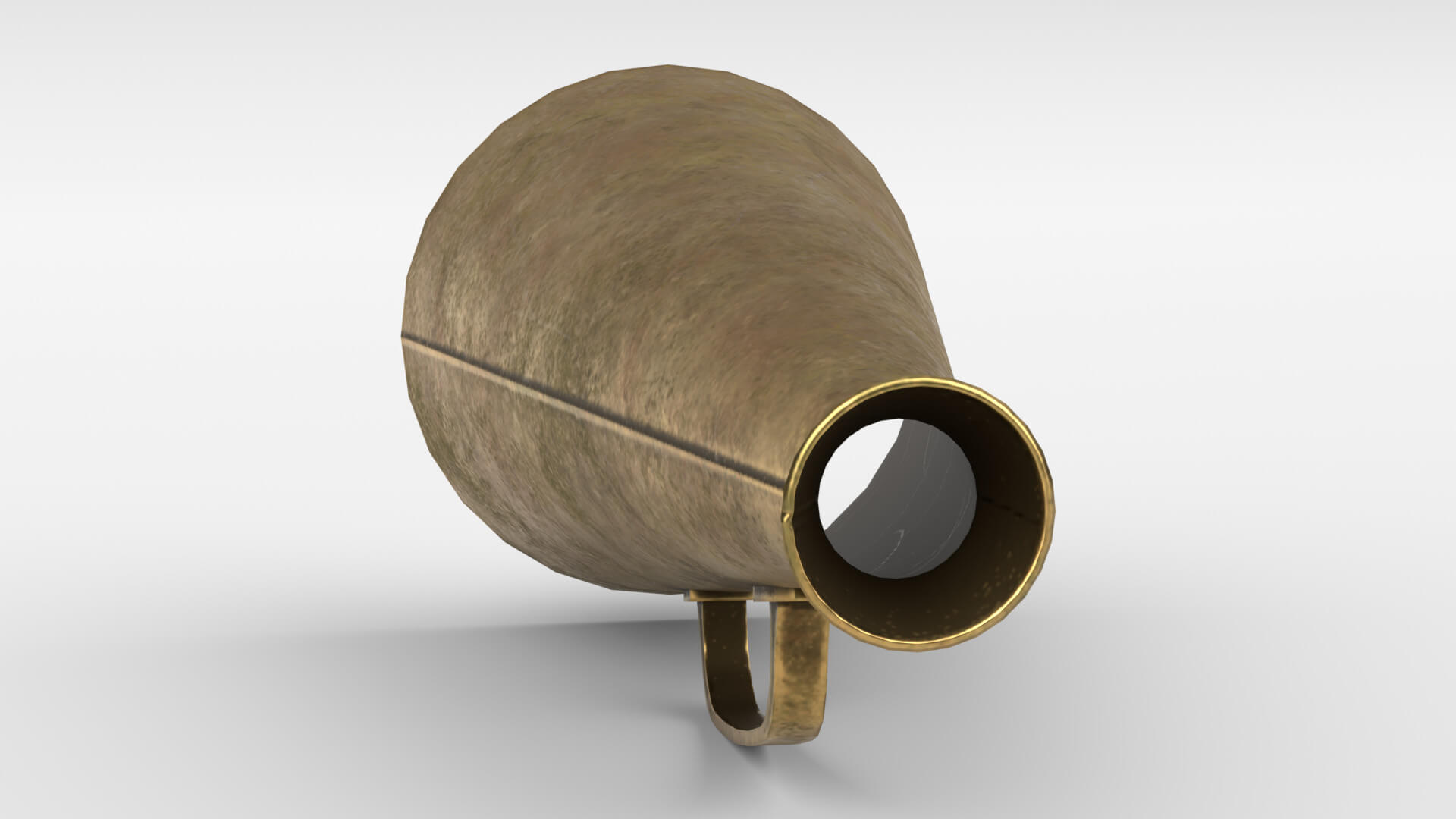 Old Bronze Megaphone - 3D Model by Grishmanovskij Anton