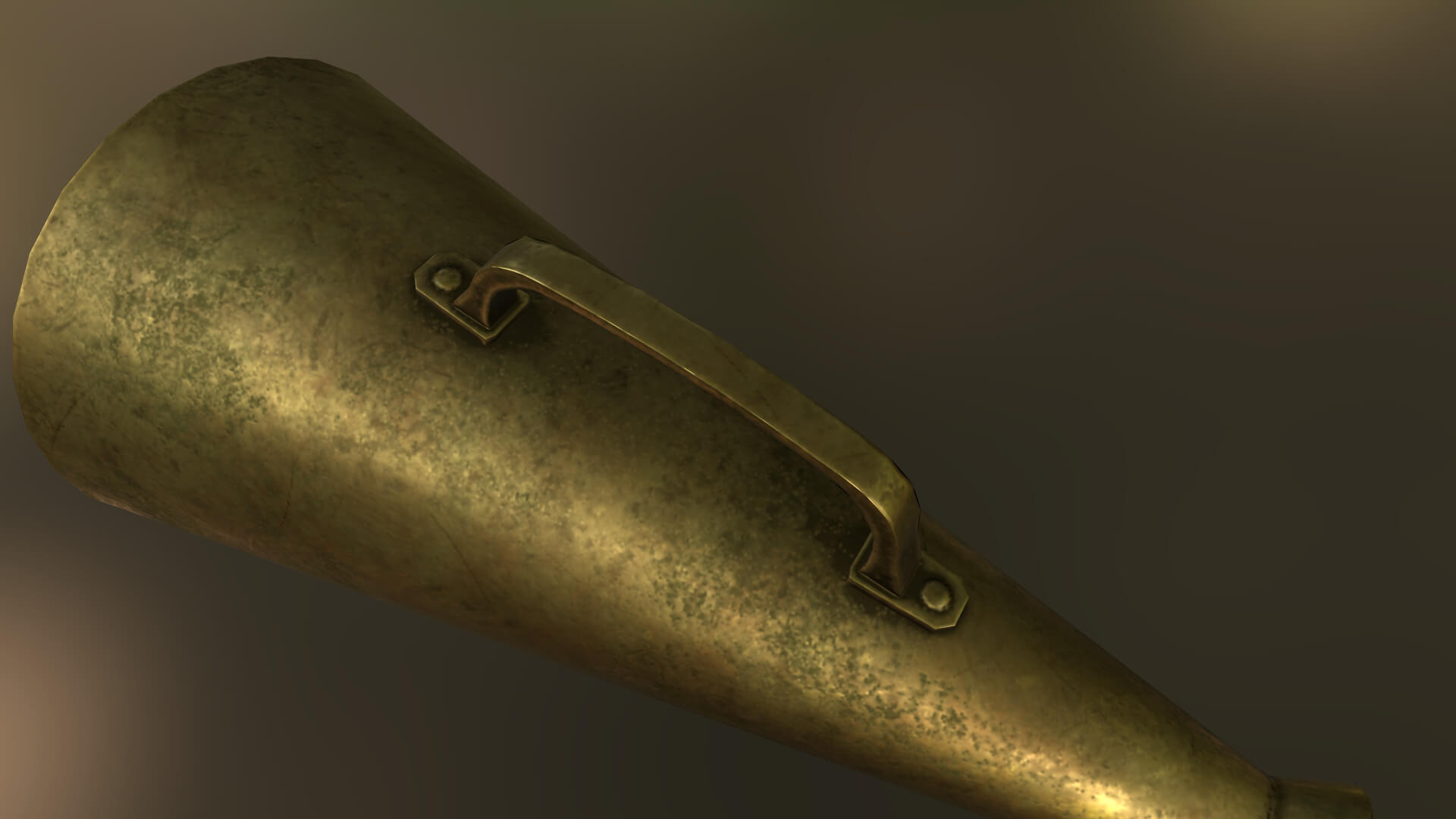 Old Bronze Megaphone - 3D Model by Grishmanovskij Anton