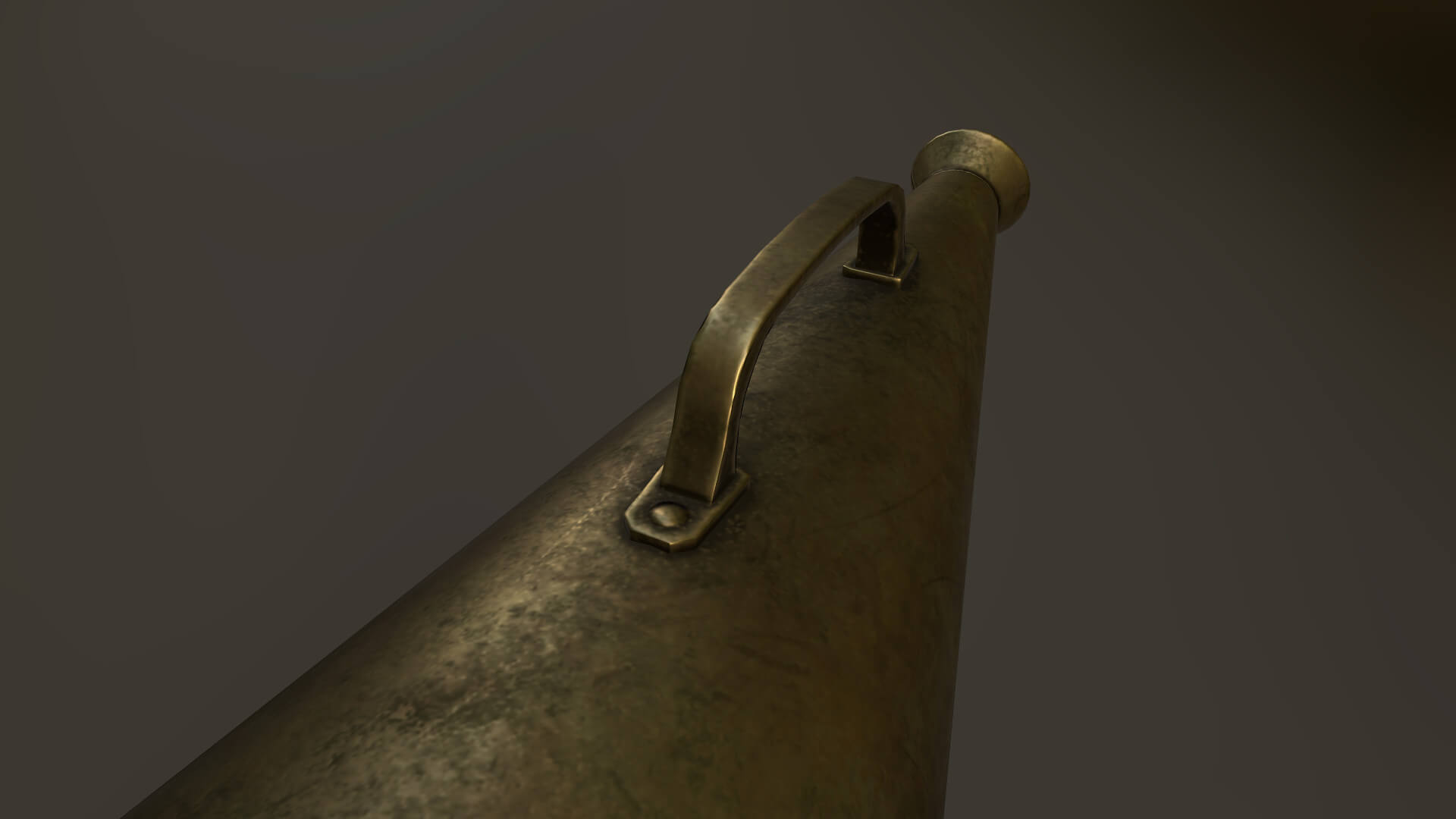 Old Bronze Megaphone - 3D Model by Grishmanovskij Anton