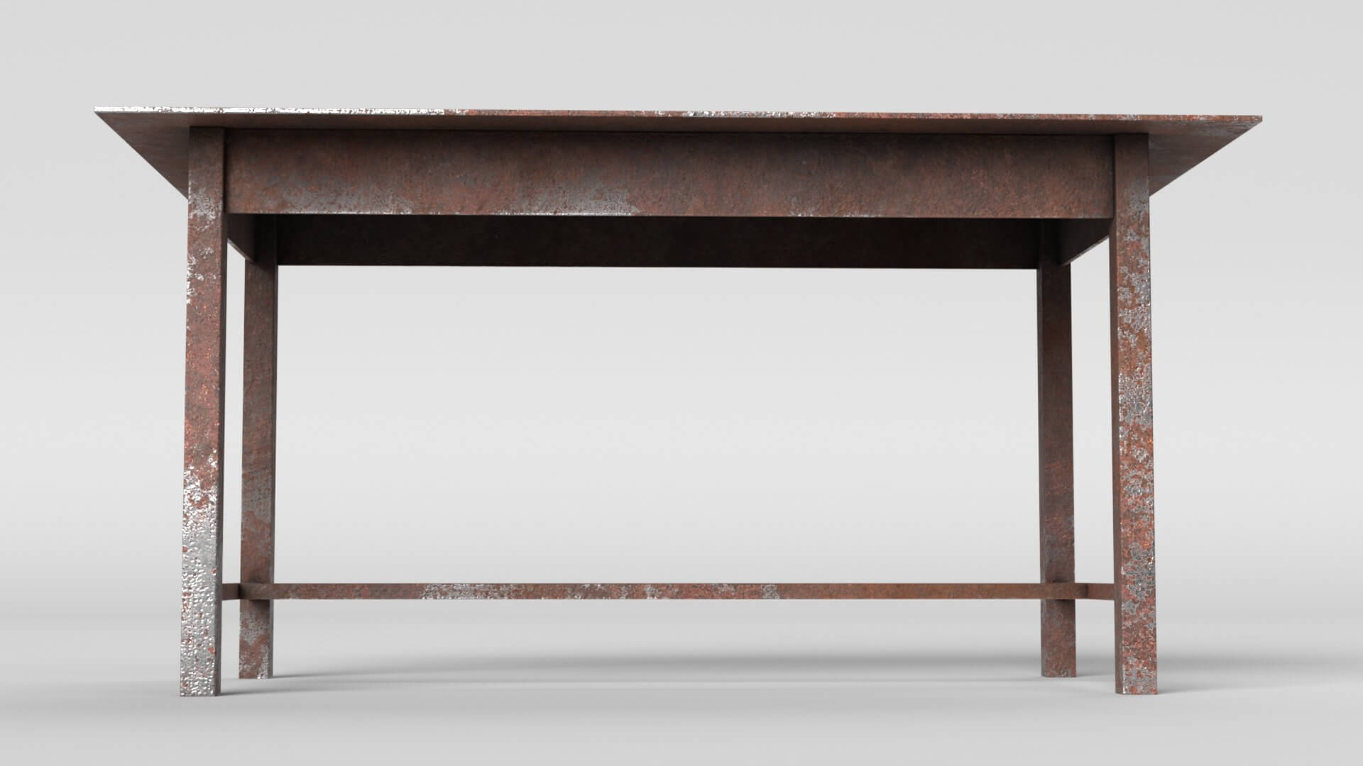 Old Iron Table - 3D Model by Grishmanovskij Anton