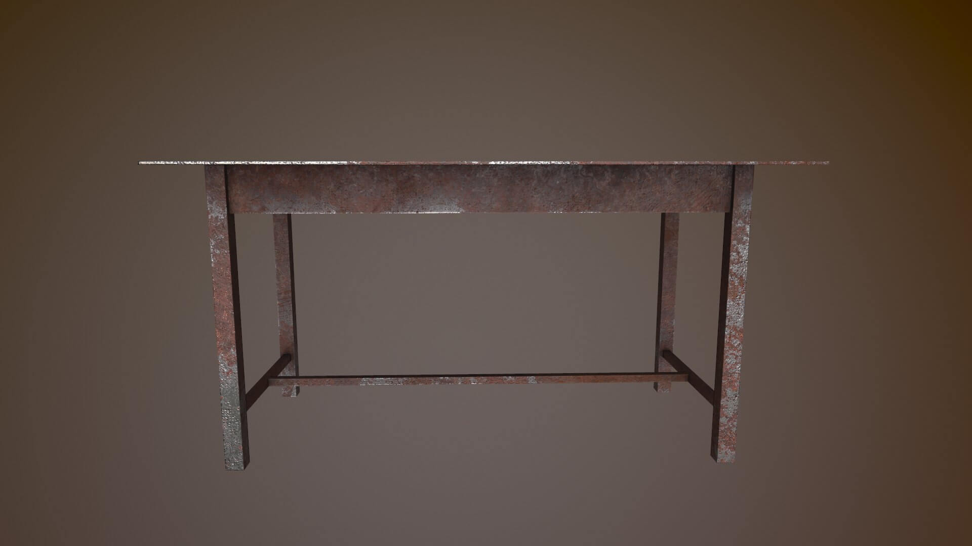Old Iron Table - 3D Model by Grishmanovskij Anton