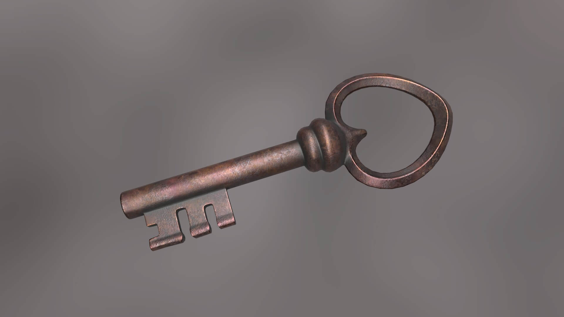 Old Key V2 - 3D Model by Grishmanovskij Anton