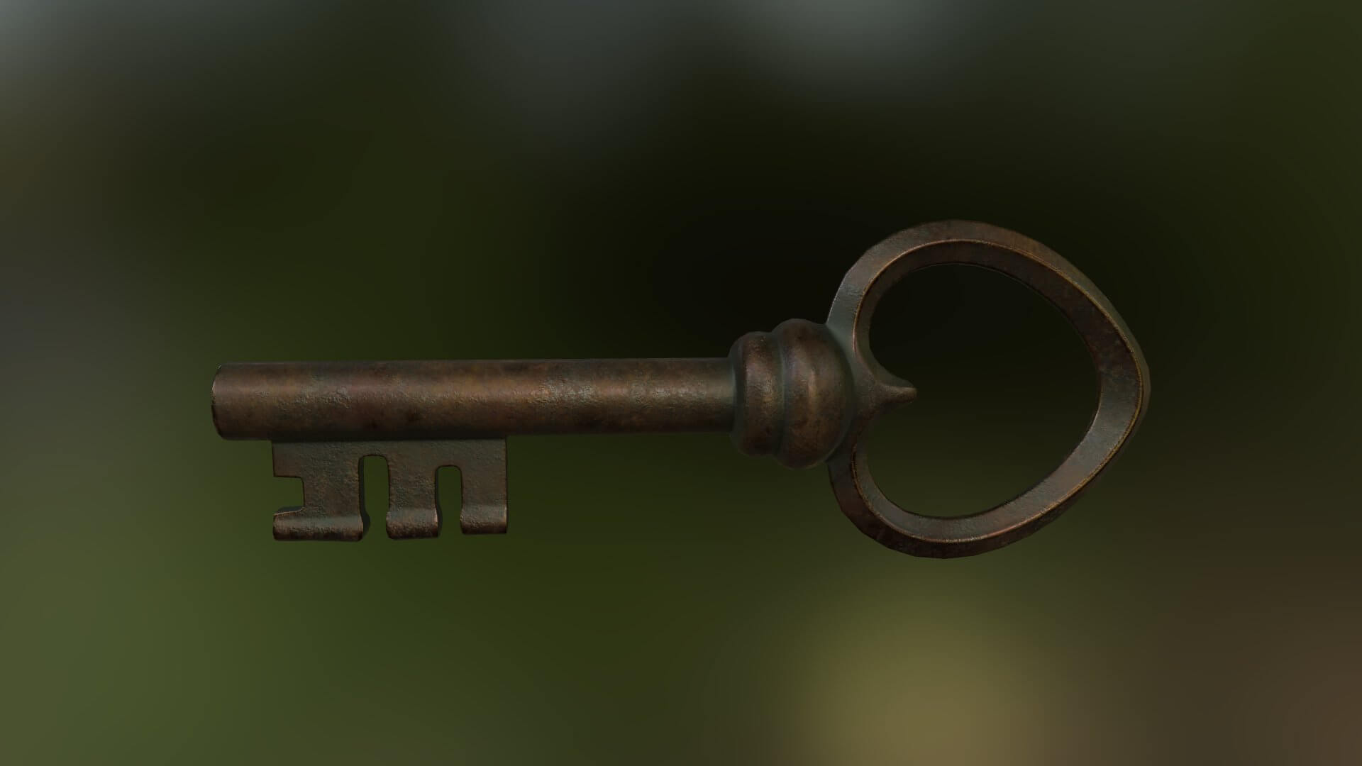 Old Key V2 - 3D Model by Grishmanovskij Anton
