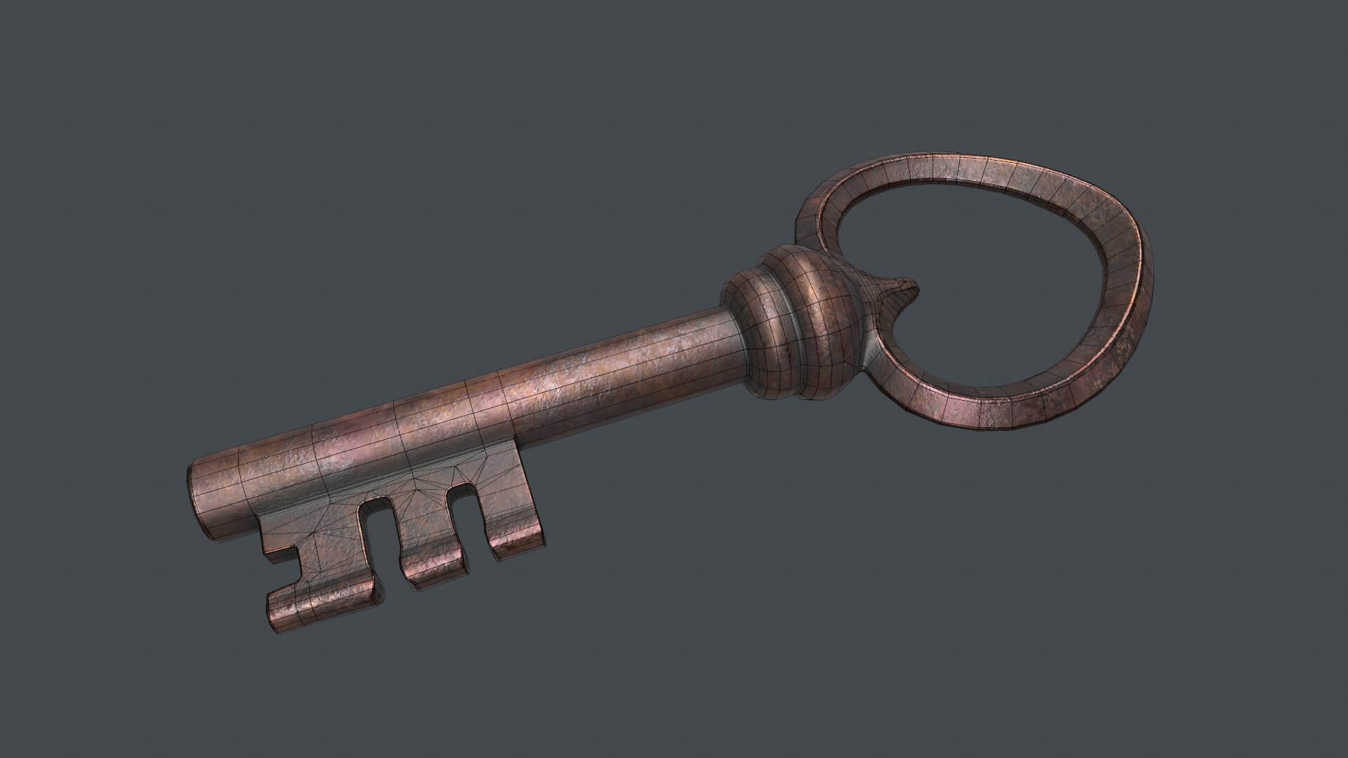 Old Key V2 - 3D Model by Grishmanovskij Anton