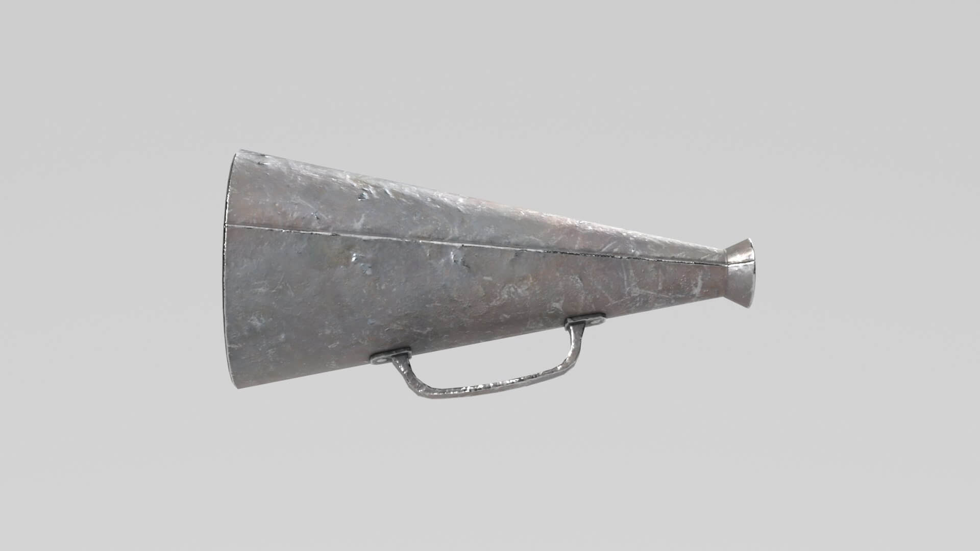 Old Metal Megaphone - 3D Model by Grishmanovskij Anton
