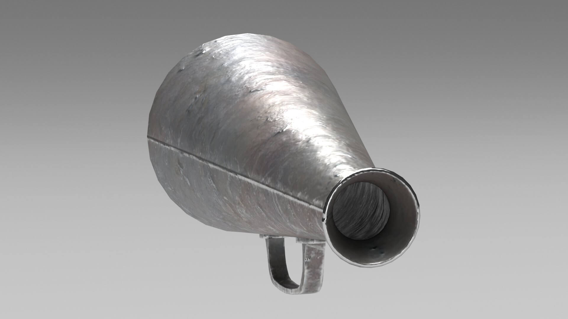 Old Metal Megaphone - 3D Model by Grishmanovskij Anton