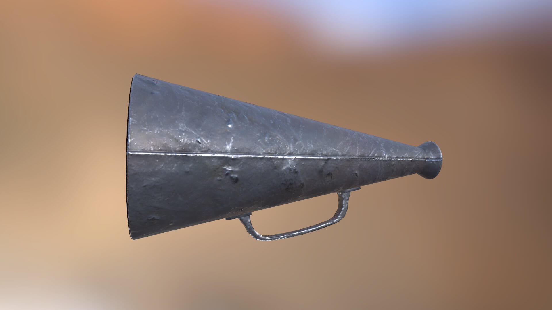 Old Metal Megaphone - 3D Model by Grishmanovskij Anton