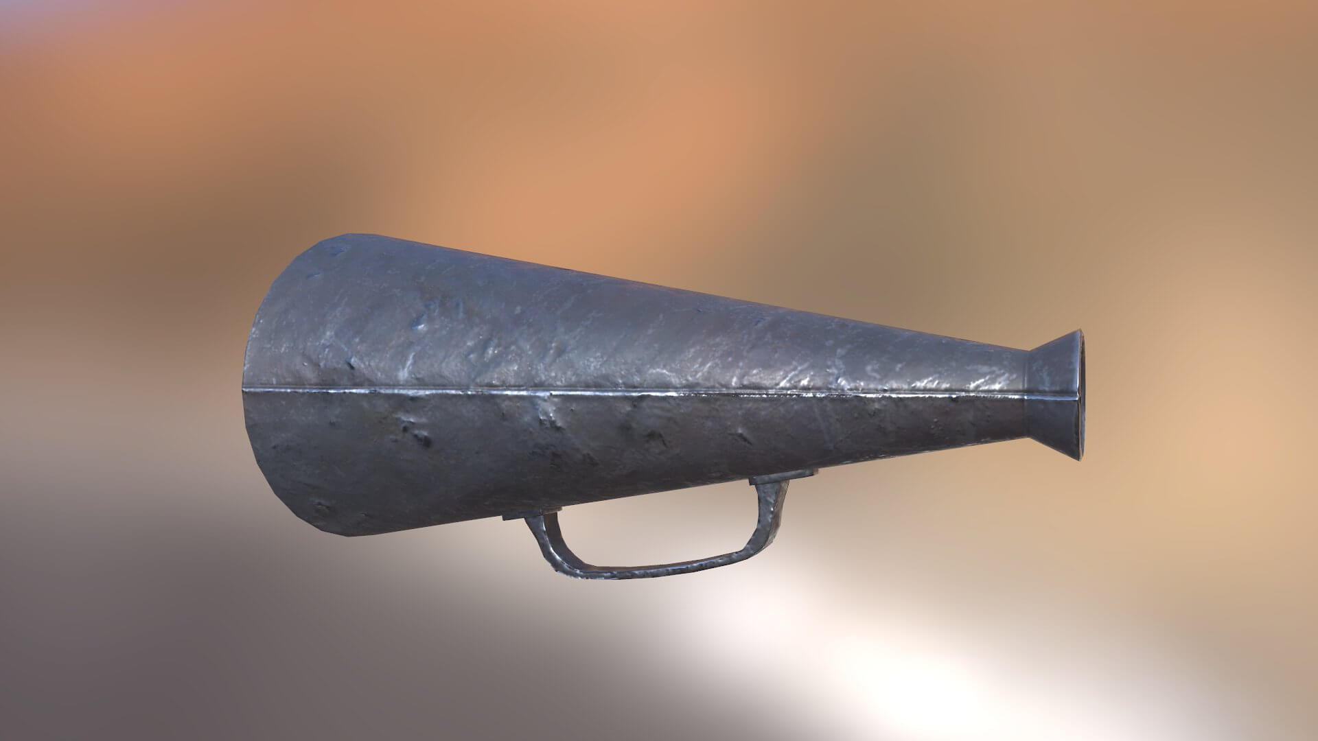 Old Metal Megaphone - 3D Model by Grishmanovskij Anton