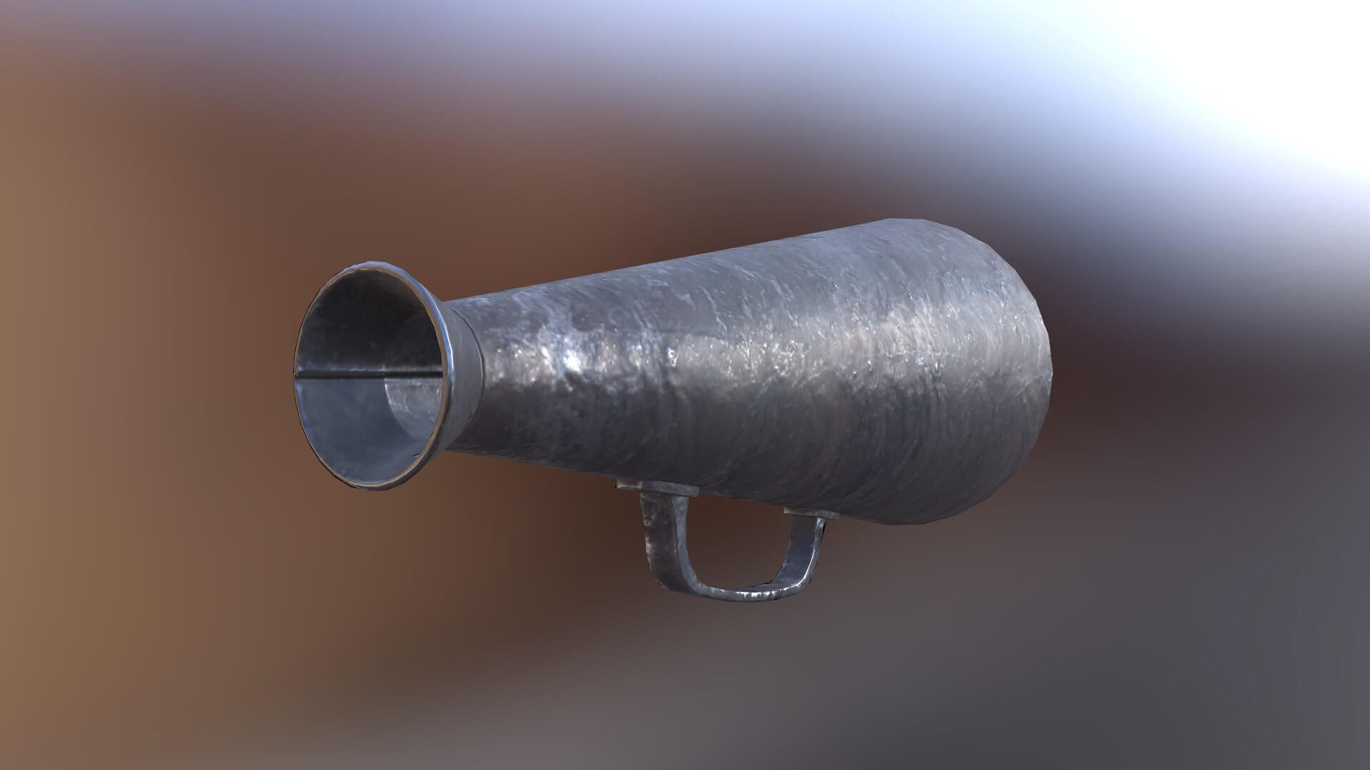 Old Metal Megaphone - 3D Model by Grishmanovskij Anton