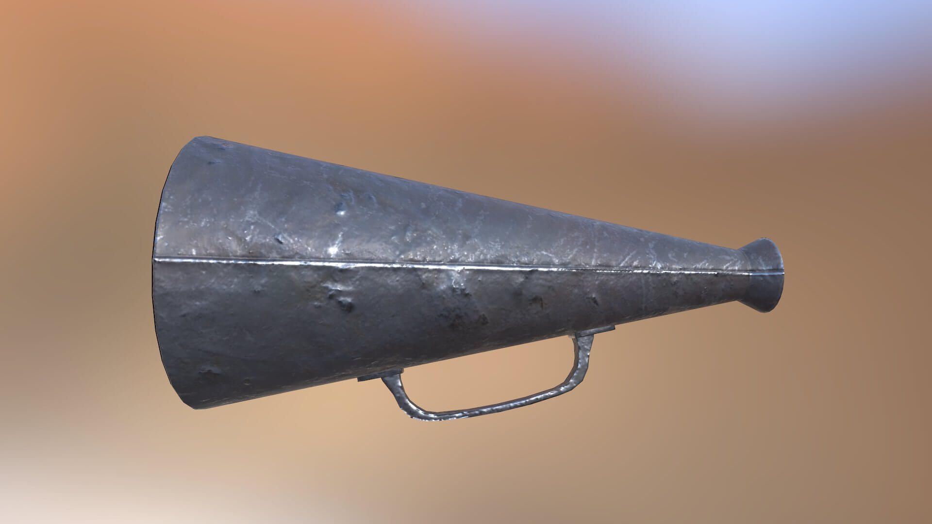 Old Metal Megaphone - 3D Model by Grishmanovskij Anton