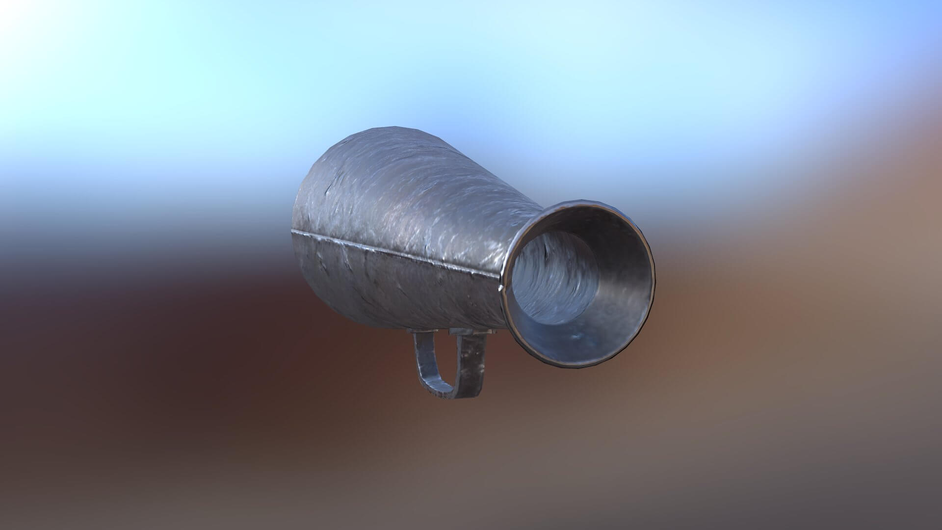 Old Metal Megaphone - 3D Model by Grishmanovskij Anton