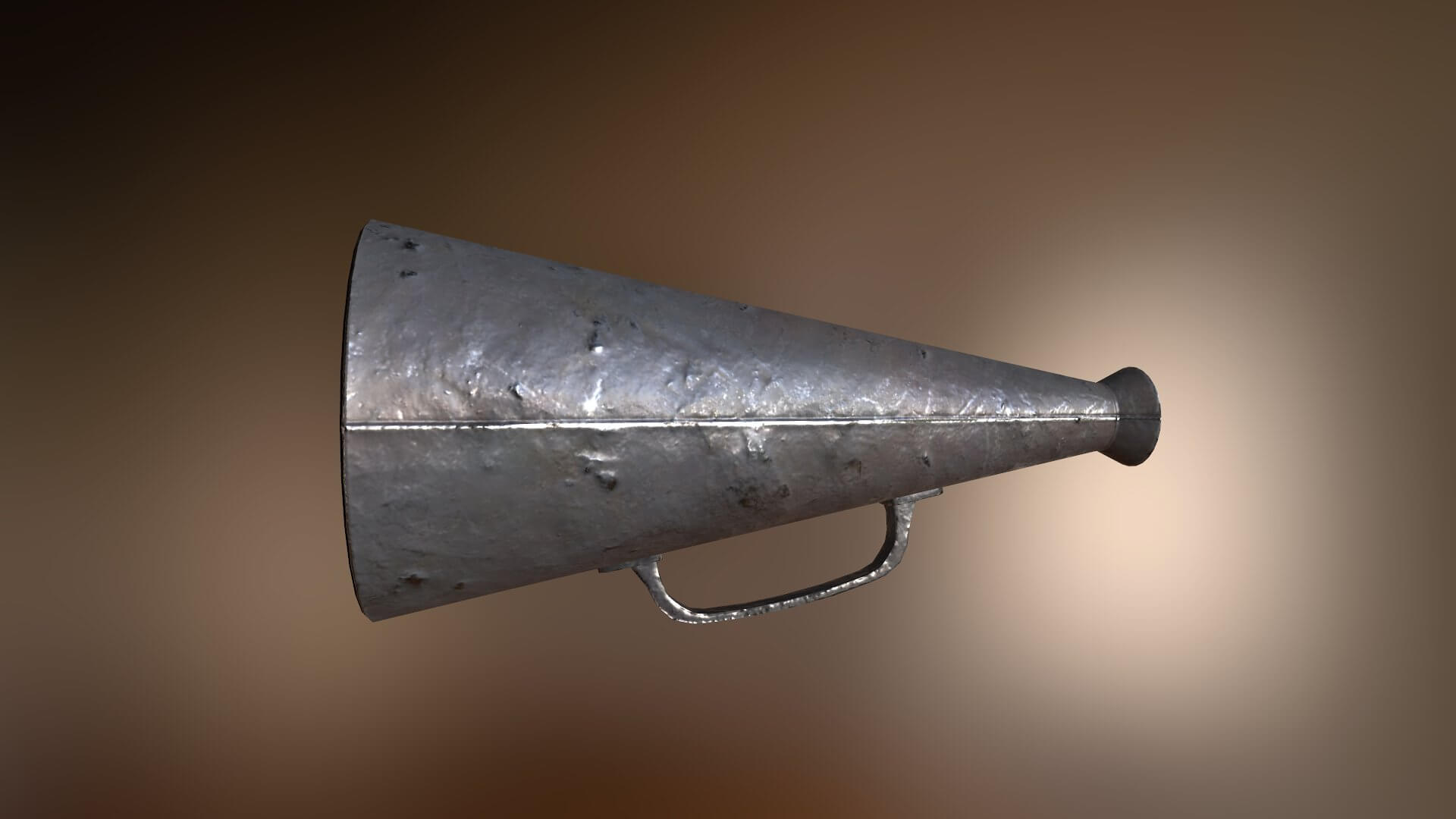 Old Metal Megaphone - 3D Model by Grishmanovskij Anton