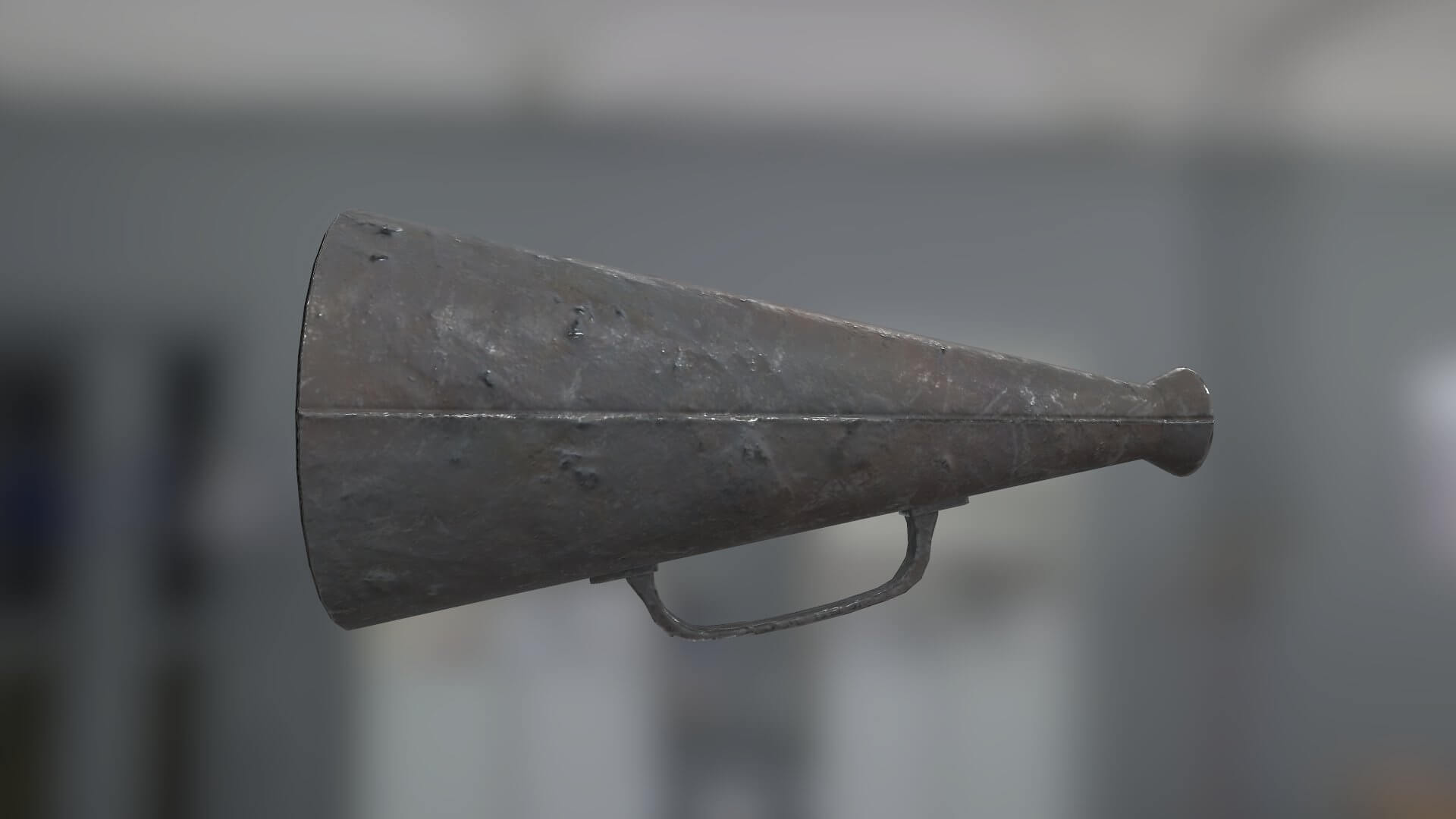 Old Metal Megaphone - 3D Model by Grishmanovskij Anton