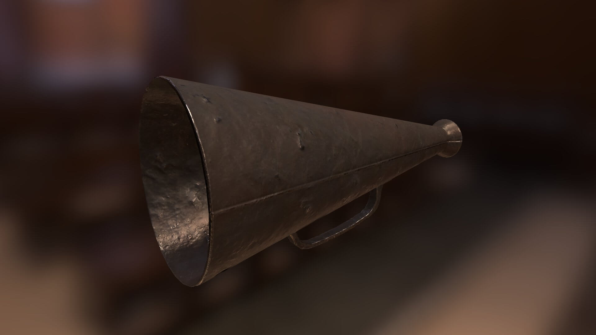 Old Metal Megaphone - 3D Model by Grishmanovskij Anton