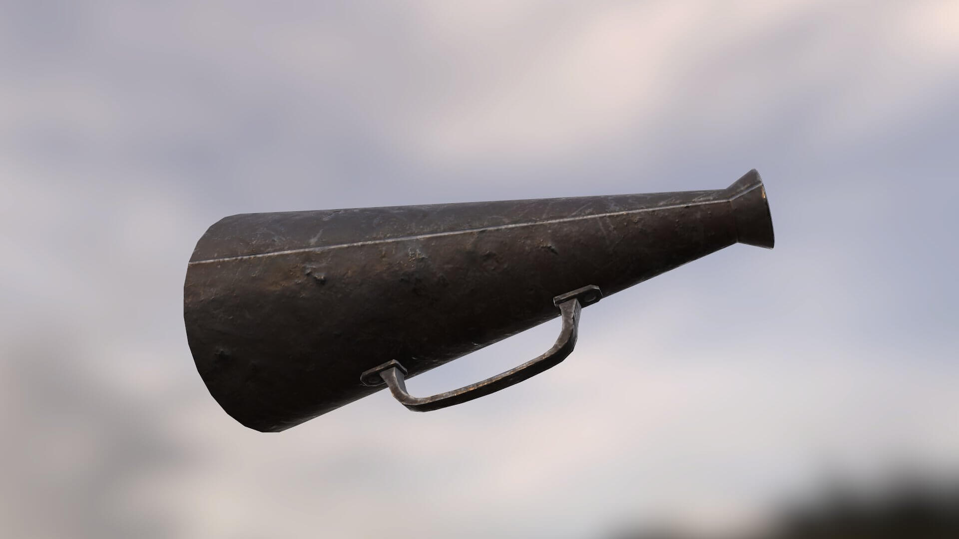 Old Metal Megaphone - 3D Model by Grishmanovskij Anton