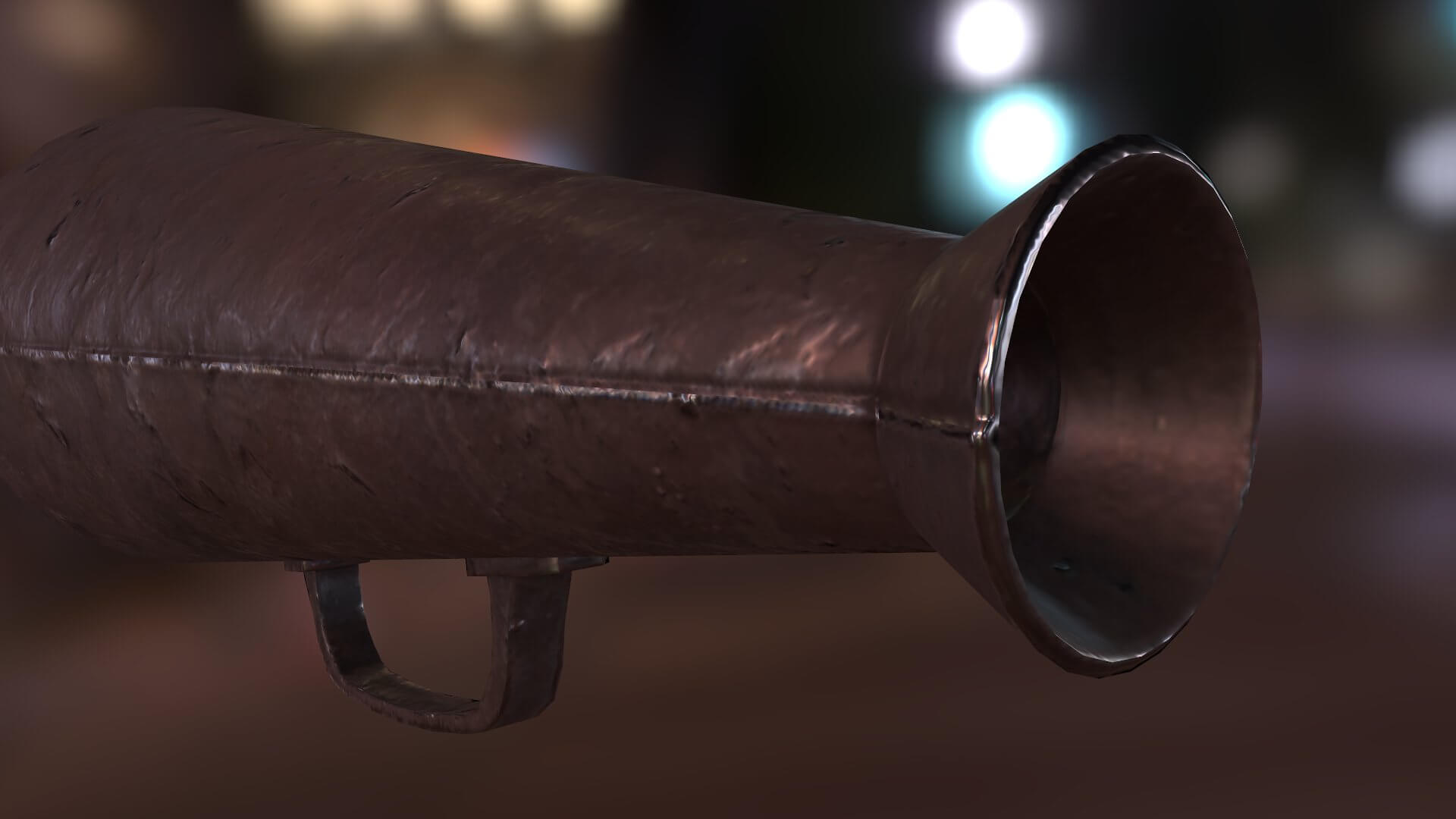 Old Metal Megaphone - 3D Model by Grishmanovskij Anton
