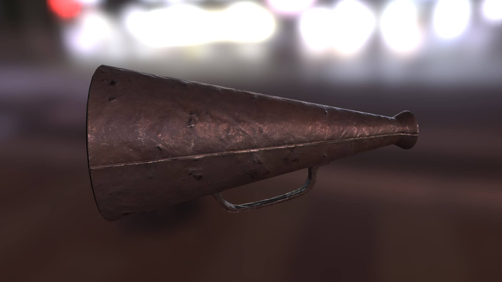 Old Metal Megaphone - 3D Model by Grishmanovskij Anton