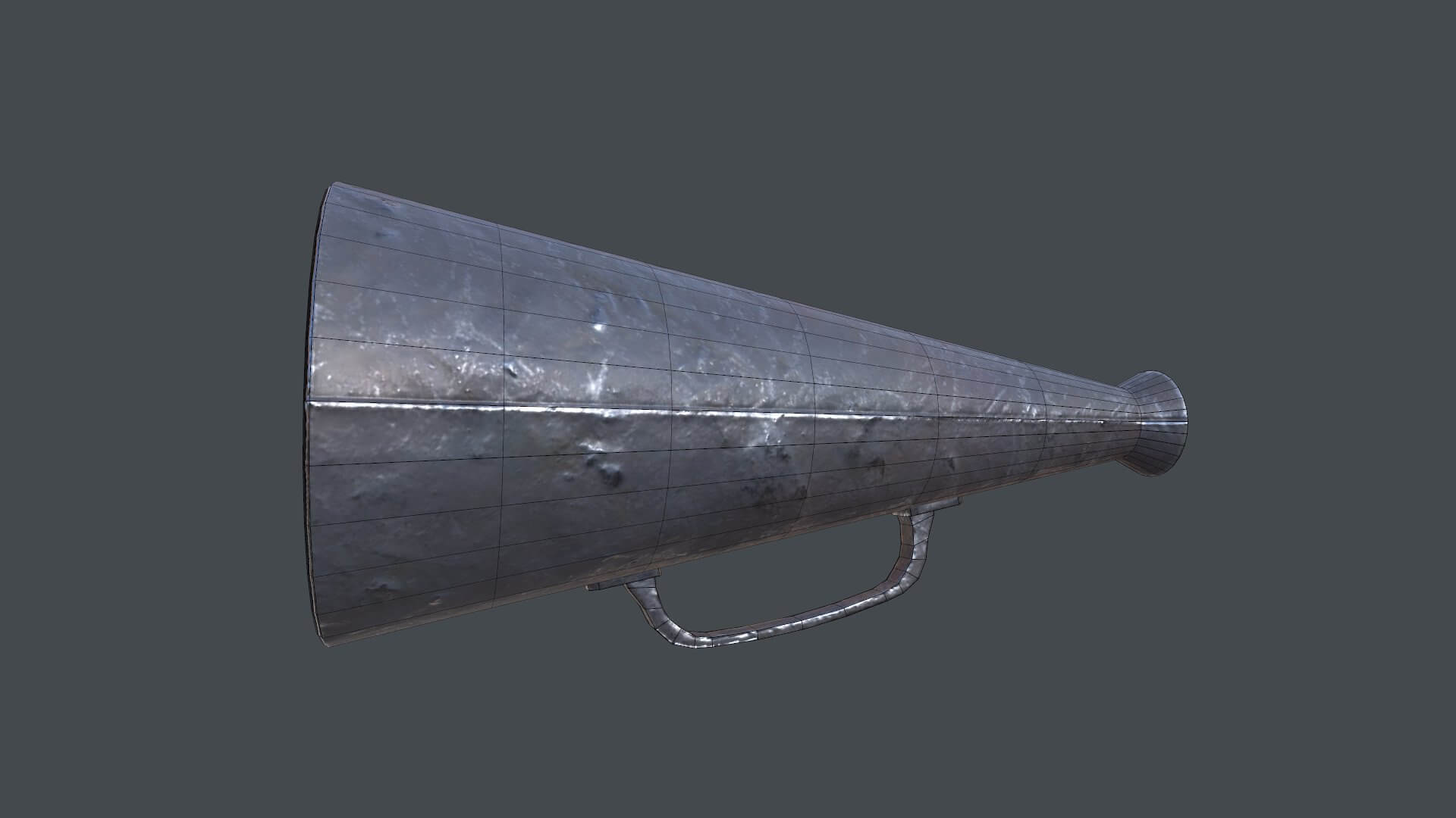 Old Metal Megaphone - 3D Model by Grishmanovskij Anton