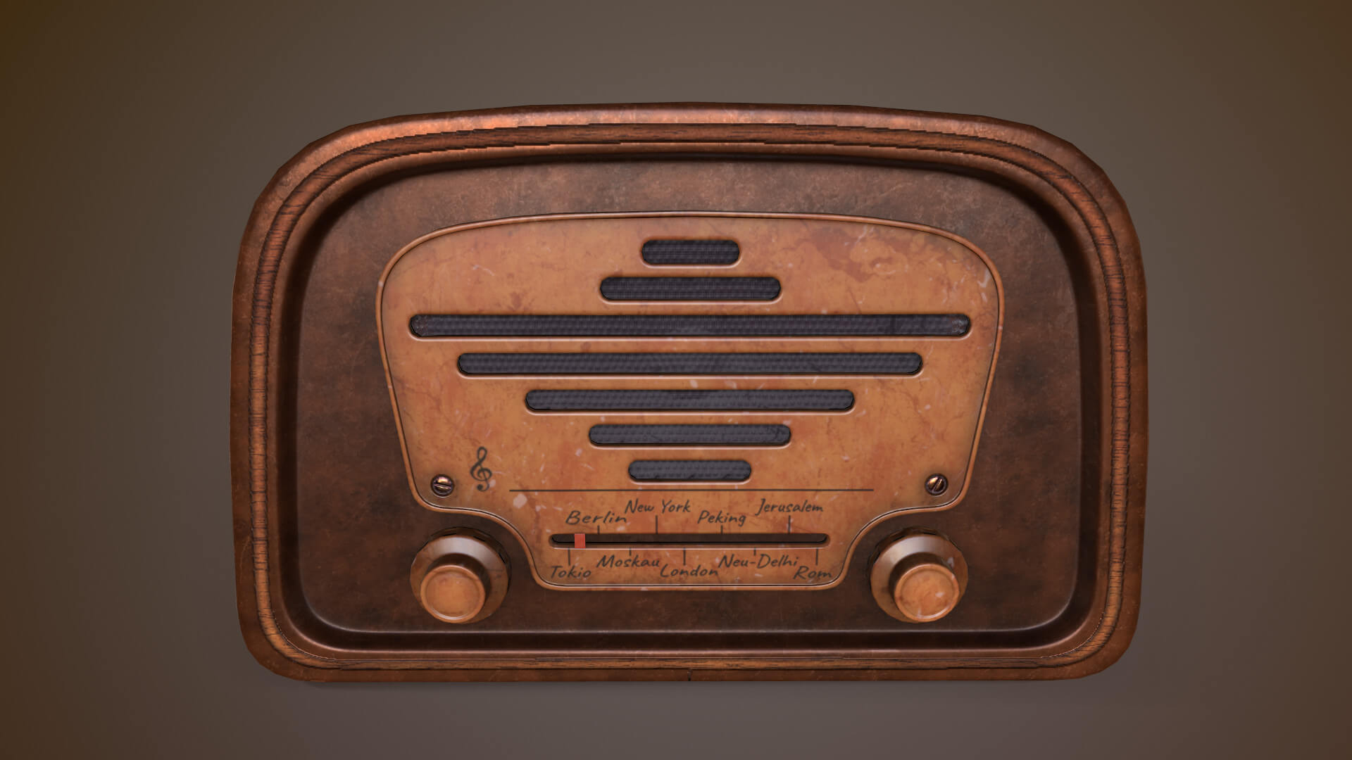Old Radio - 3D Model by Grishmanovskij Anton