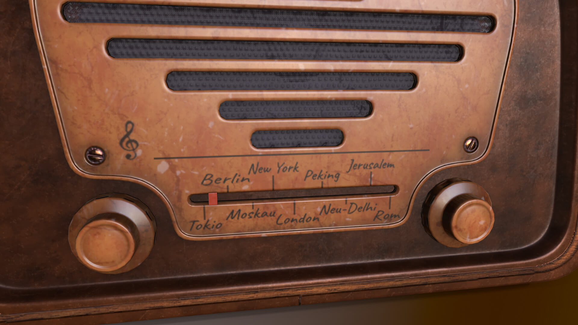 Old Radio - 3D Model by Grishmanovskij Anton