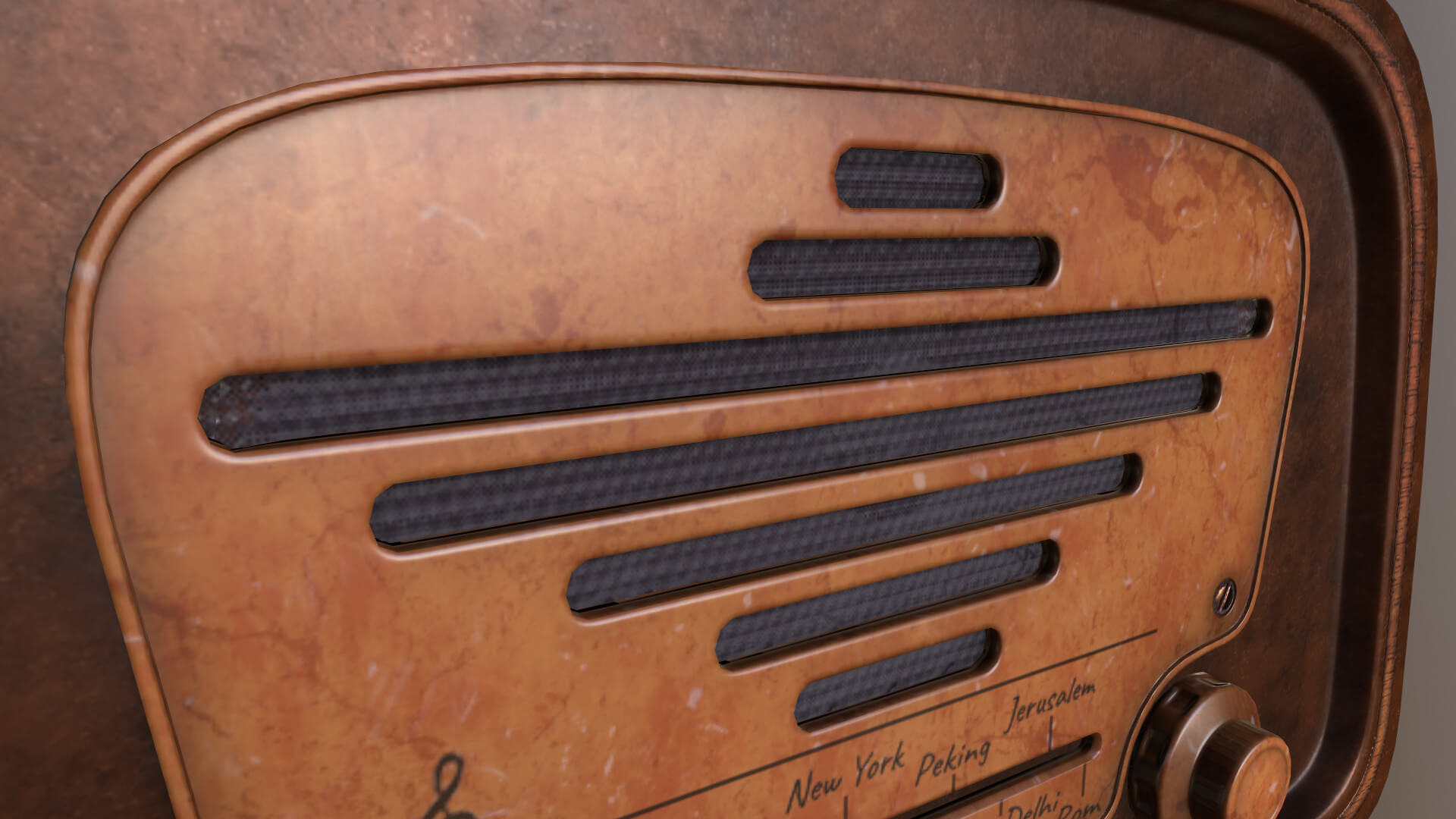 Old Radio - 3D Model by Grishmanovskij Anton