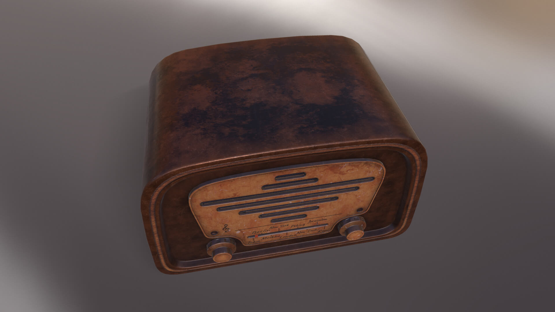 Old Radio - 3D Model by Grishmanovskij Anton