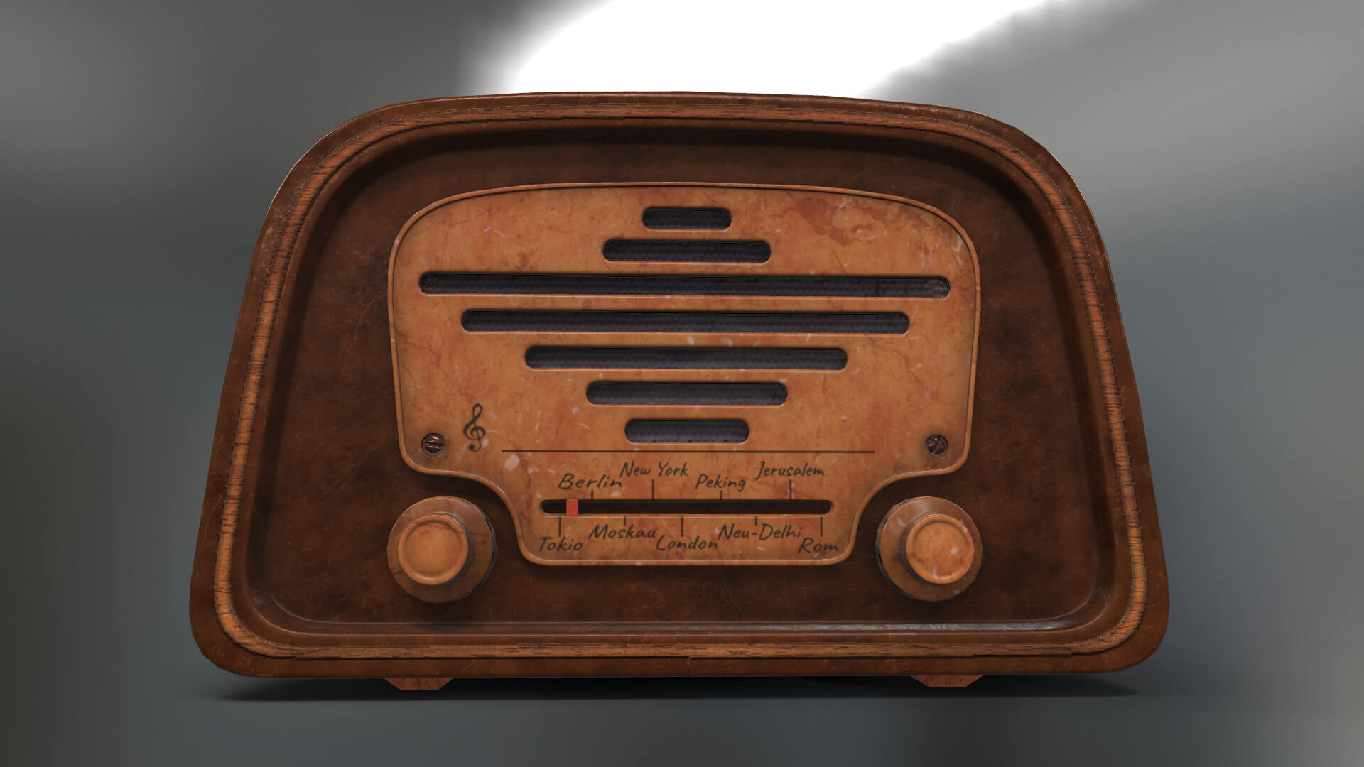 Old Radio - 3D Model by Grishmanovskij Anton