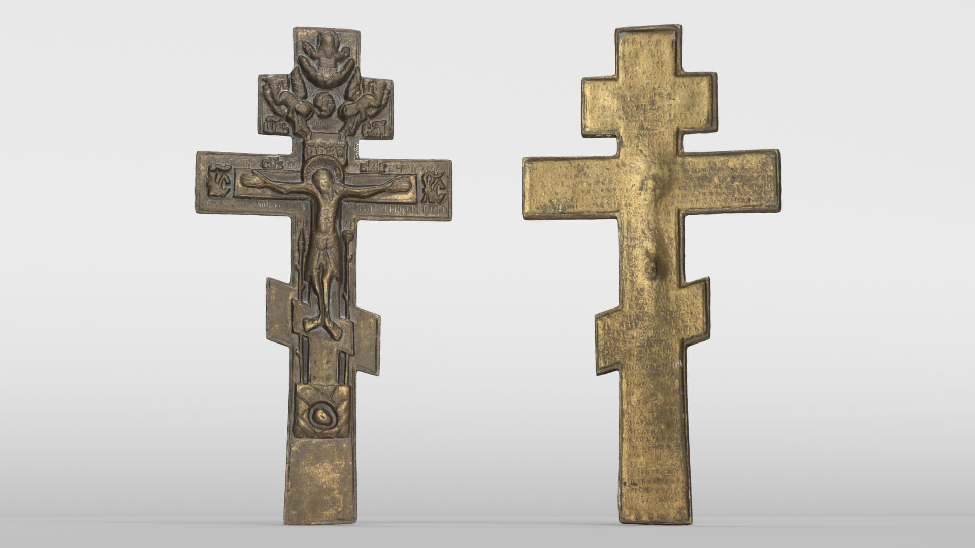 Orthodox Cross - 3D Model by Grishmanovskij Anton