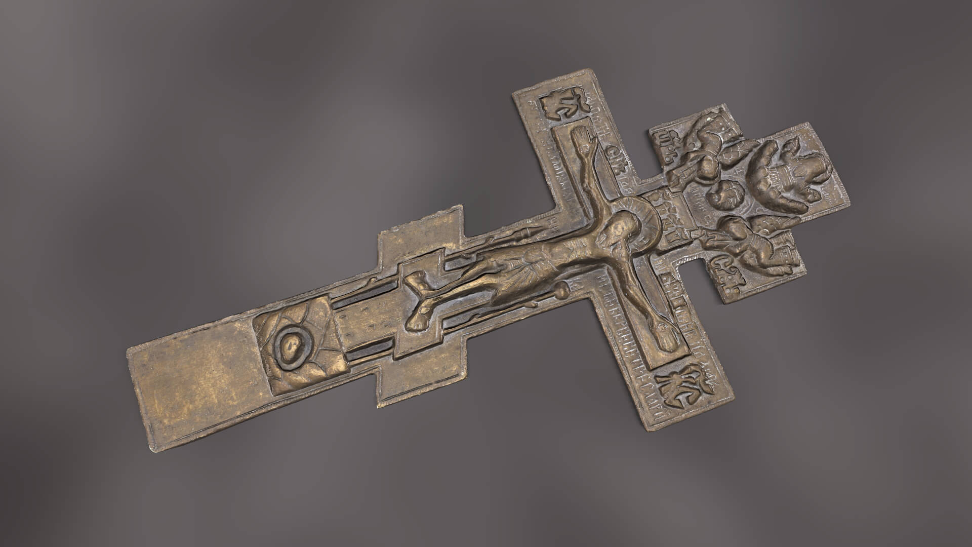 Orthodox Cross - 3D Model by Grishmanovskij Anton