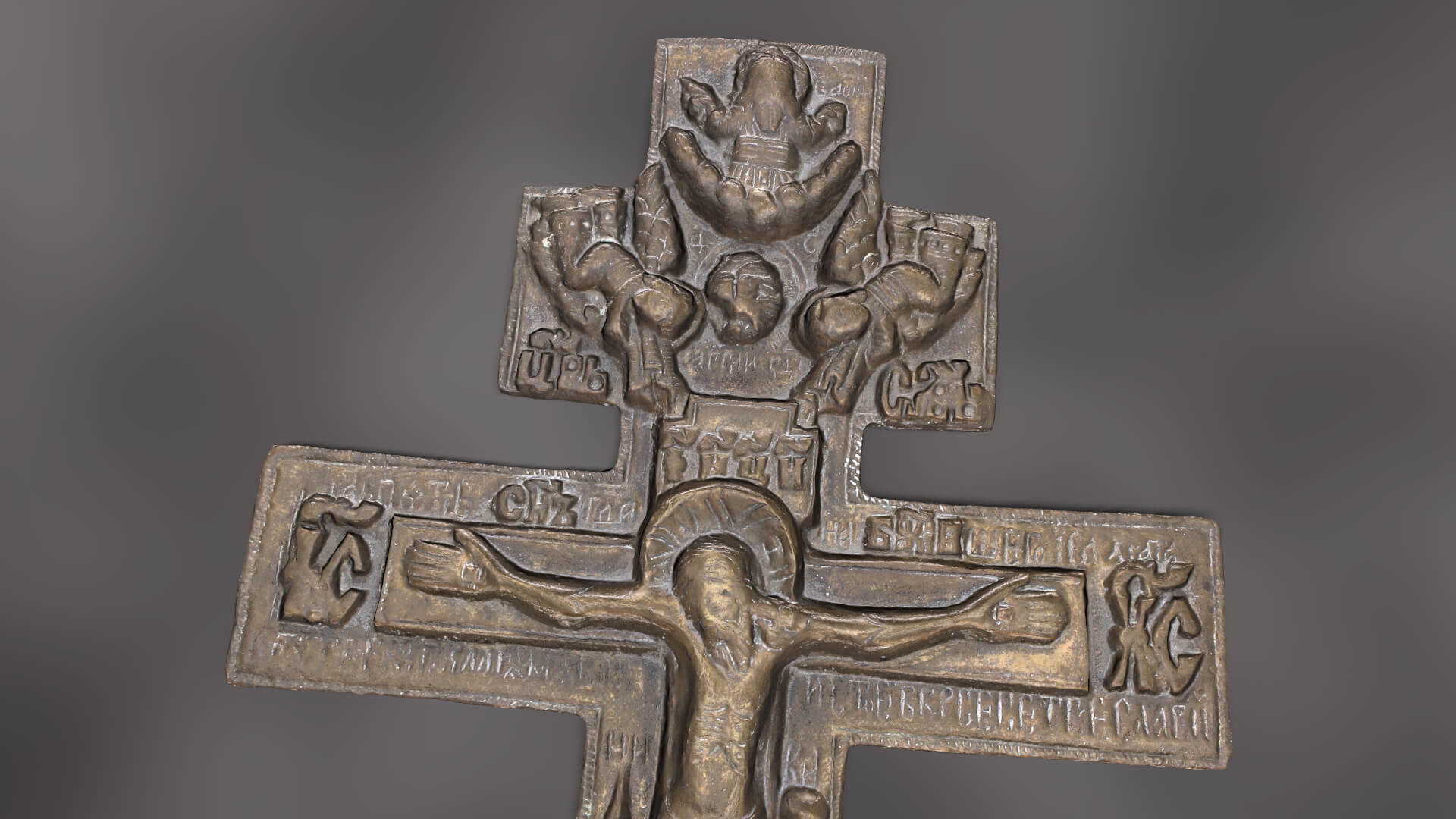 Orthodox Cross - 3D Model by Grishmanovskij Anton