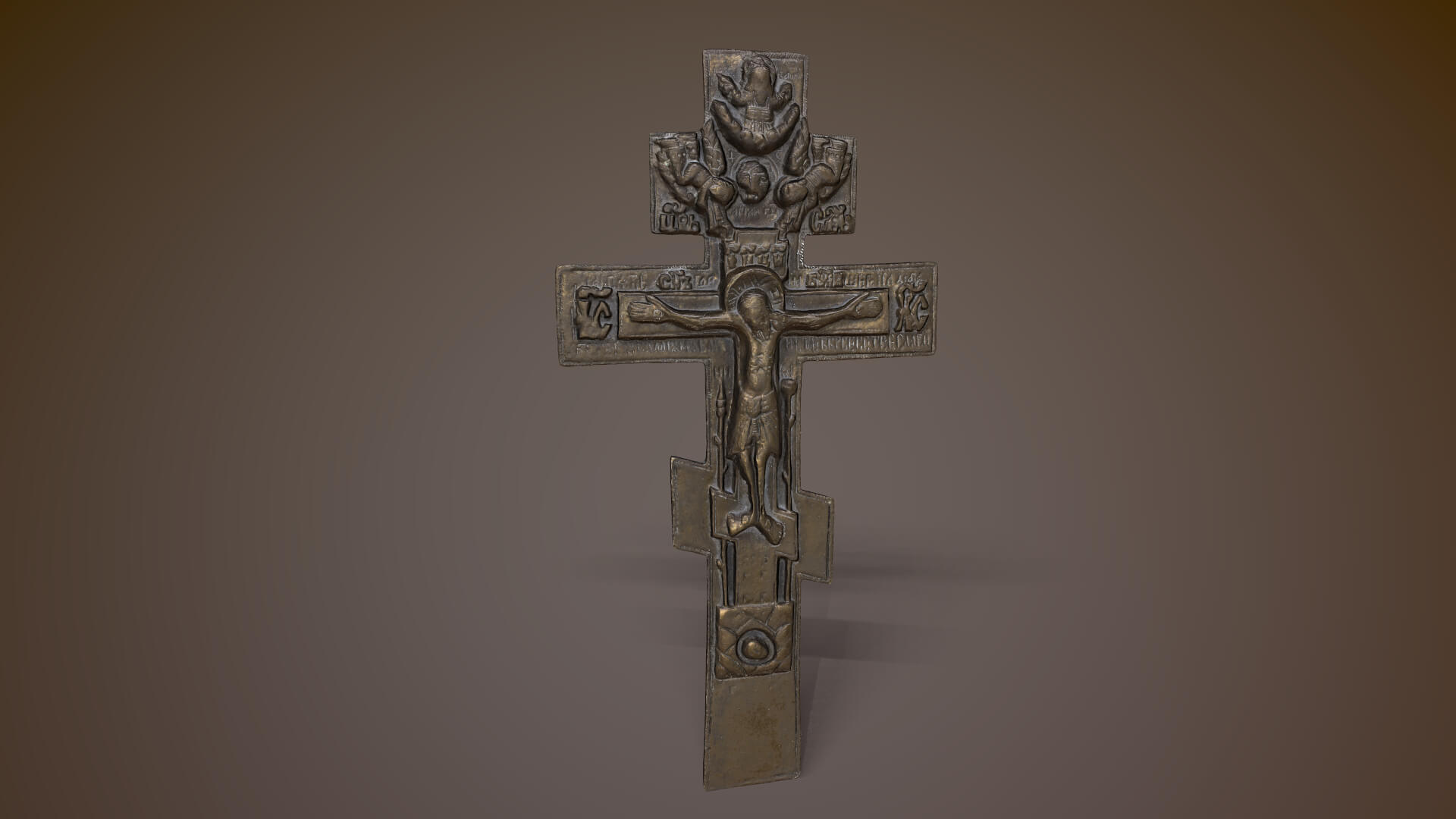 Orthodox Cross - 3D Model by Grishmanovskij Anton