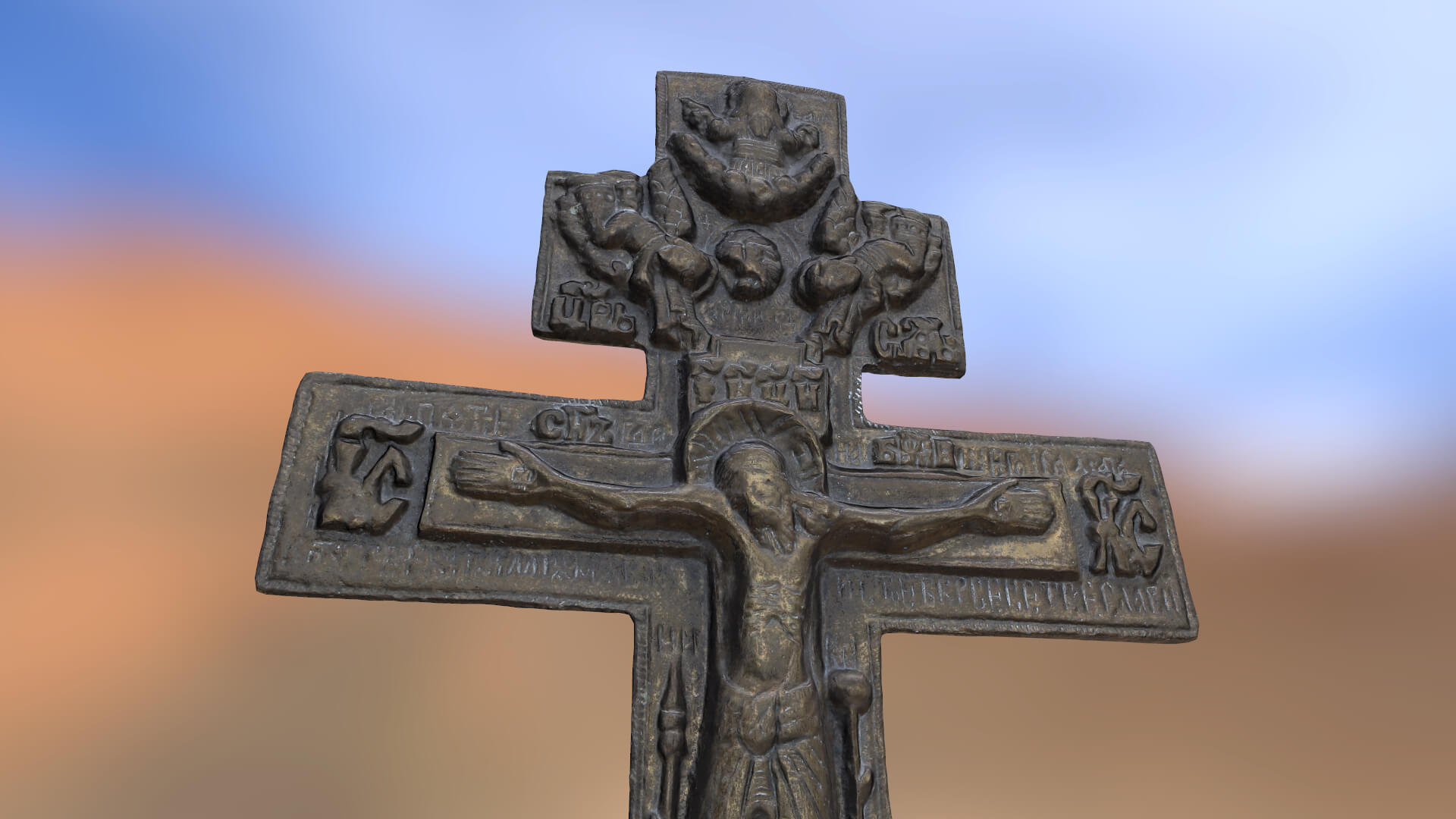 Orthodox Cross - 3D Model by Grishmanovskij Anton