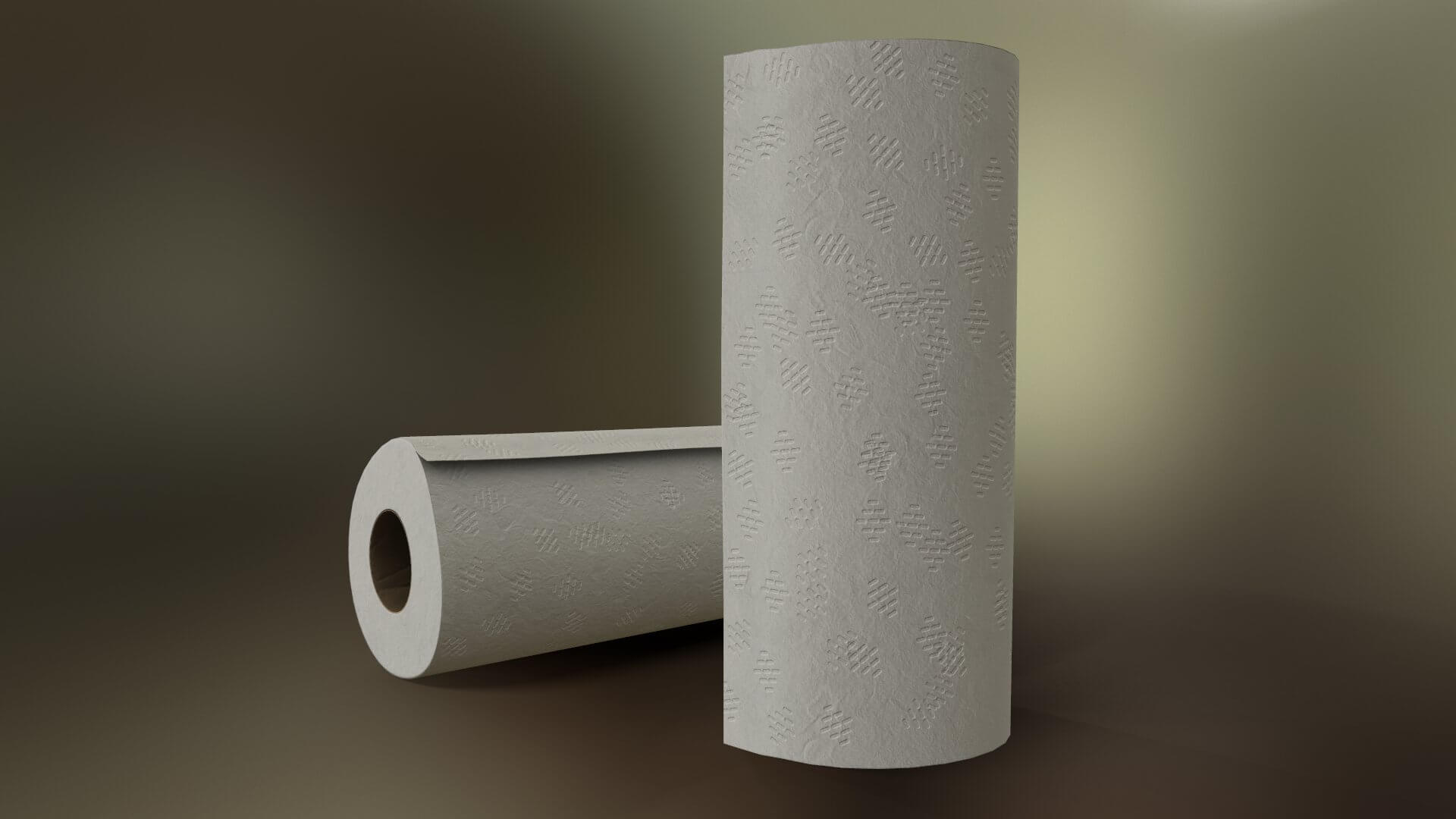 Paper Towel - 3D Model by Grishmanovskij Anton