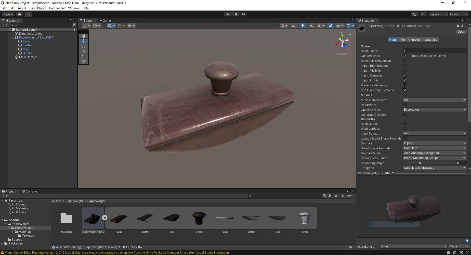 Paperweight - 3D Model by Grishmanovskij Anton