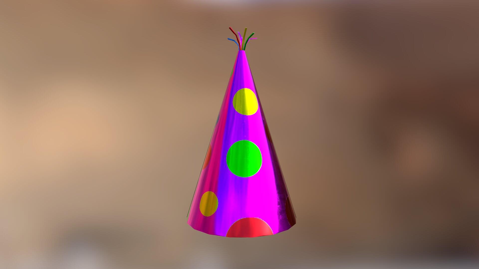 Party Hat - 3D Model by Grishmanovskij Anton