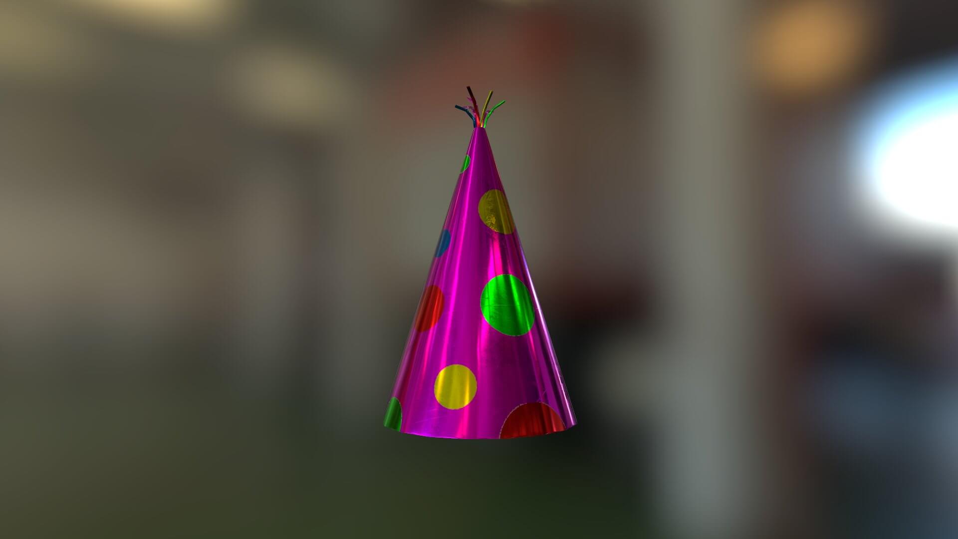 Party Hat - 3D Model by Grishmanovskij Anton