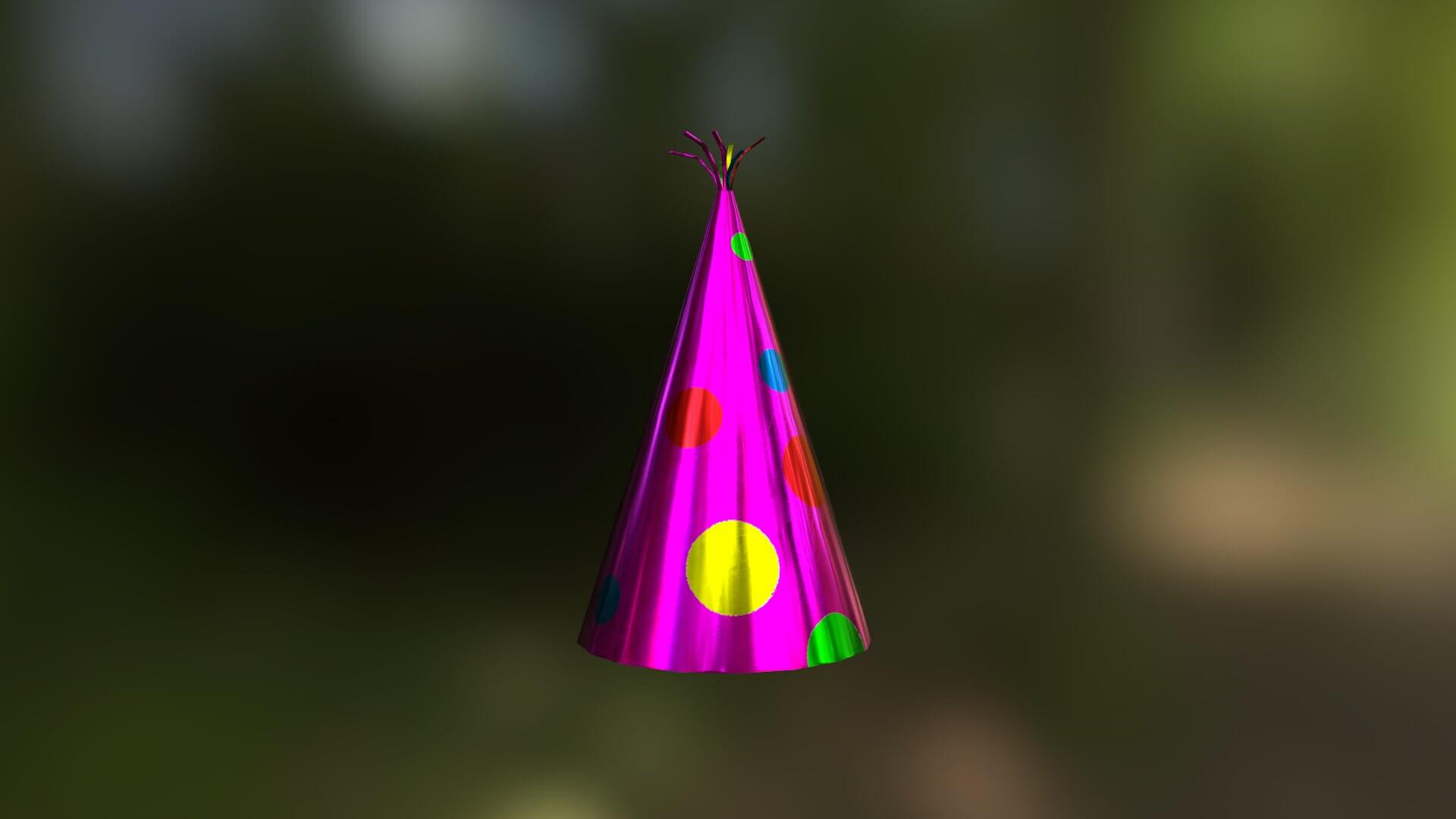 Party Hat - 3D Model by Grishmanovskij Anton