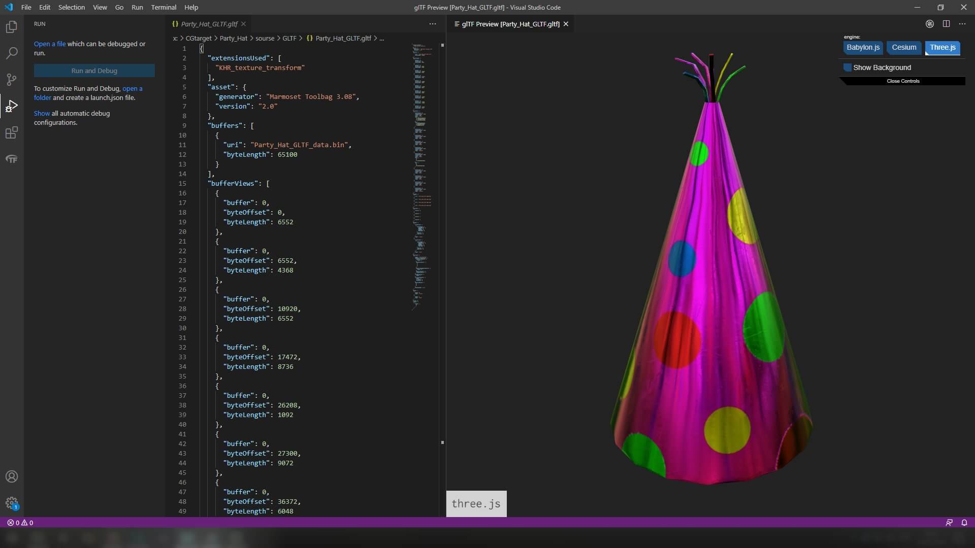 Party Hat - 3D Model by Grishmanovskij Anton