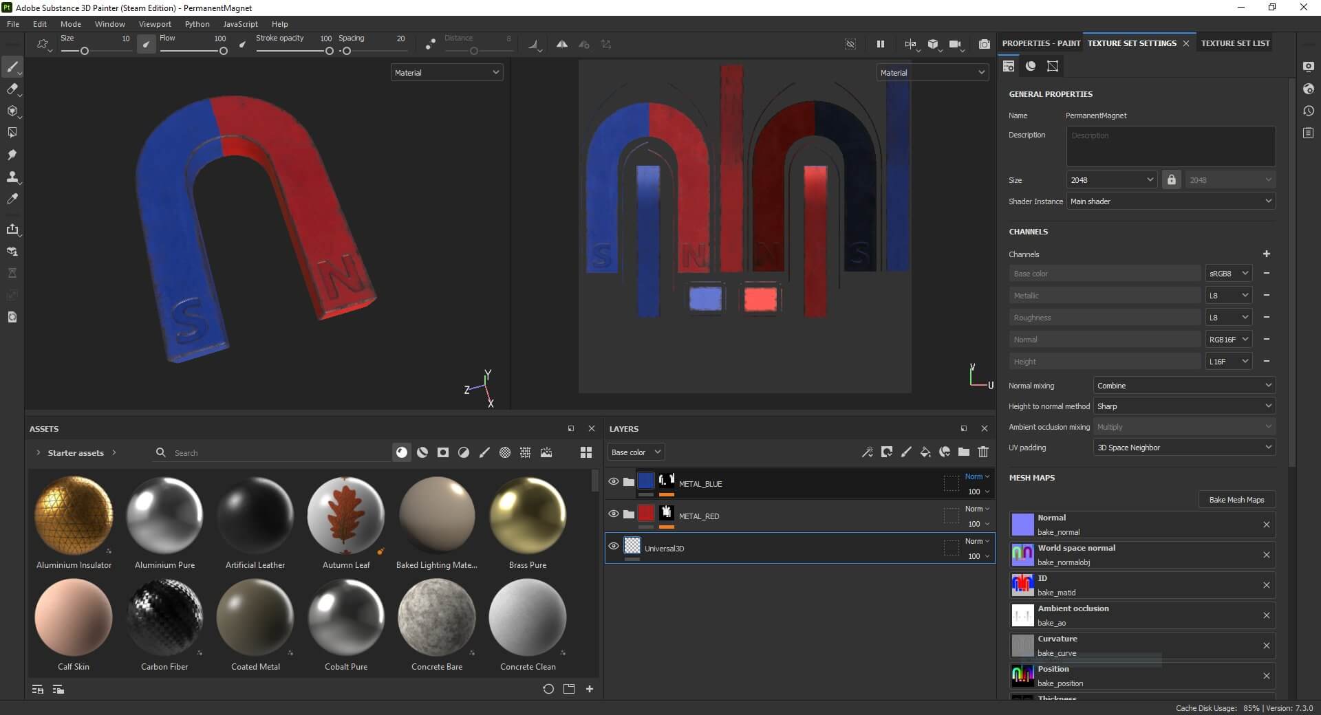 Permanent Magnet - 3D Model by Grishmanovskij Anton