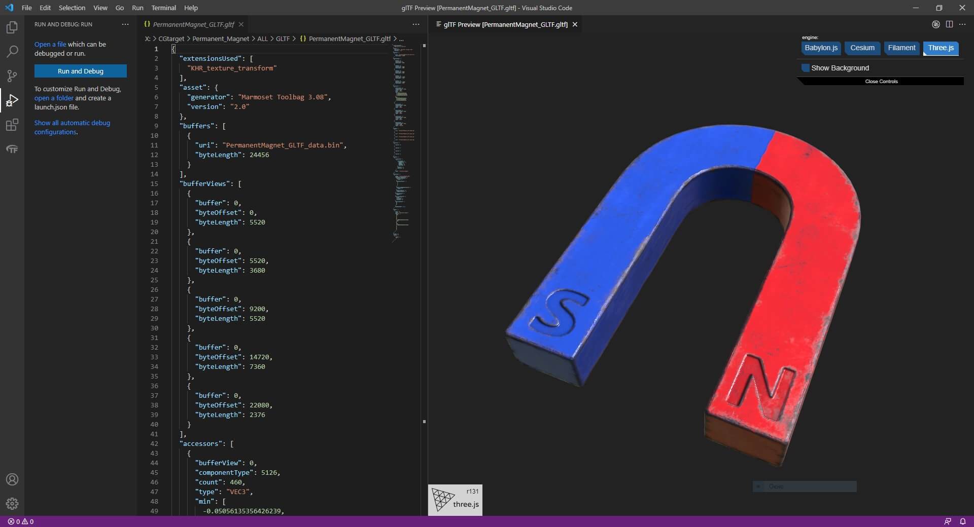 Permanent Magnet - 3D Model by Grishmanovskij Anton