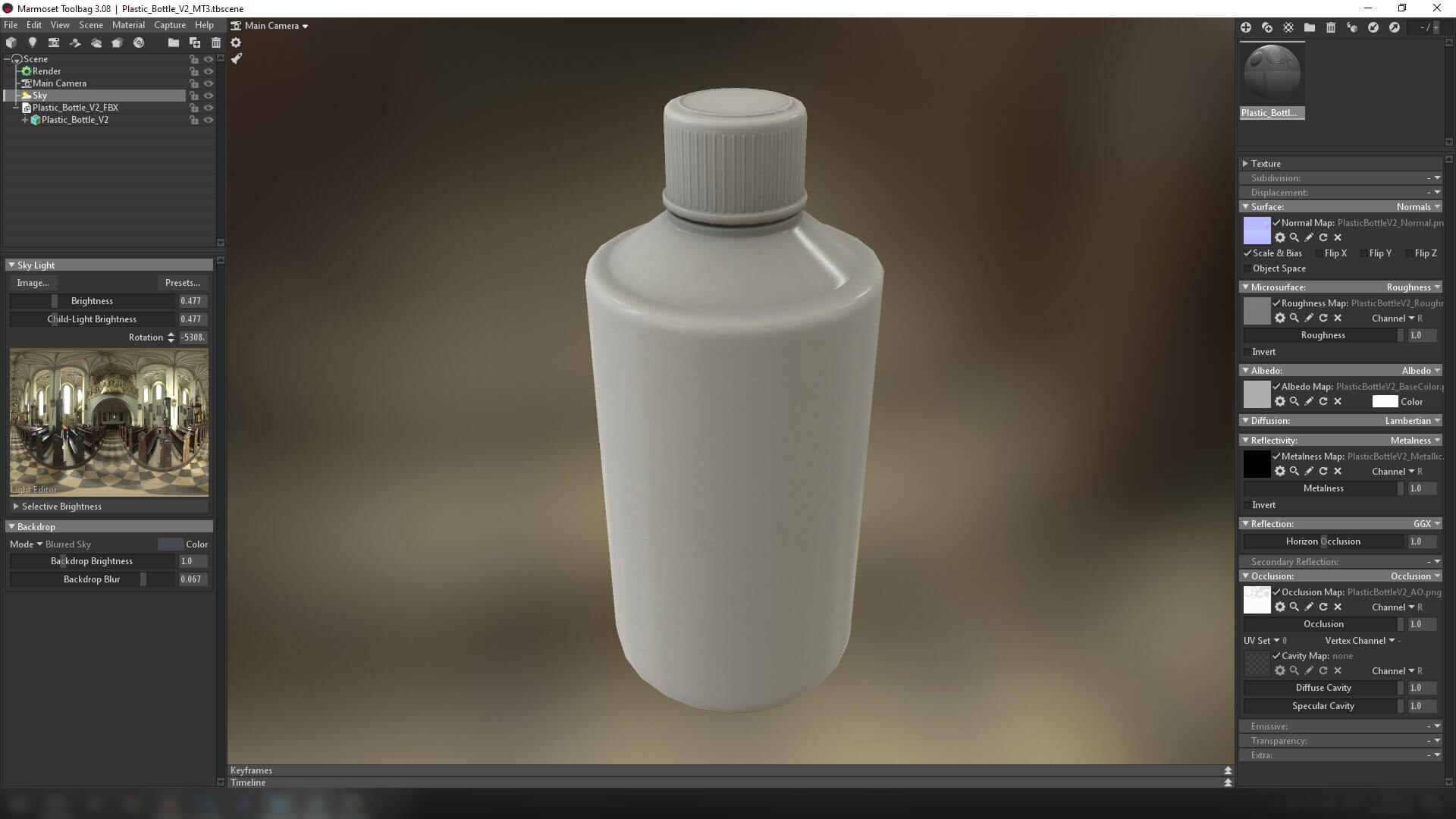 Plastic Bottle V2 - 3D Model by Grishmanovskij Anton