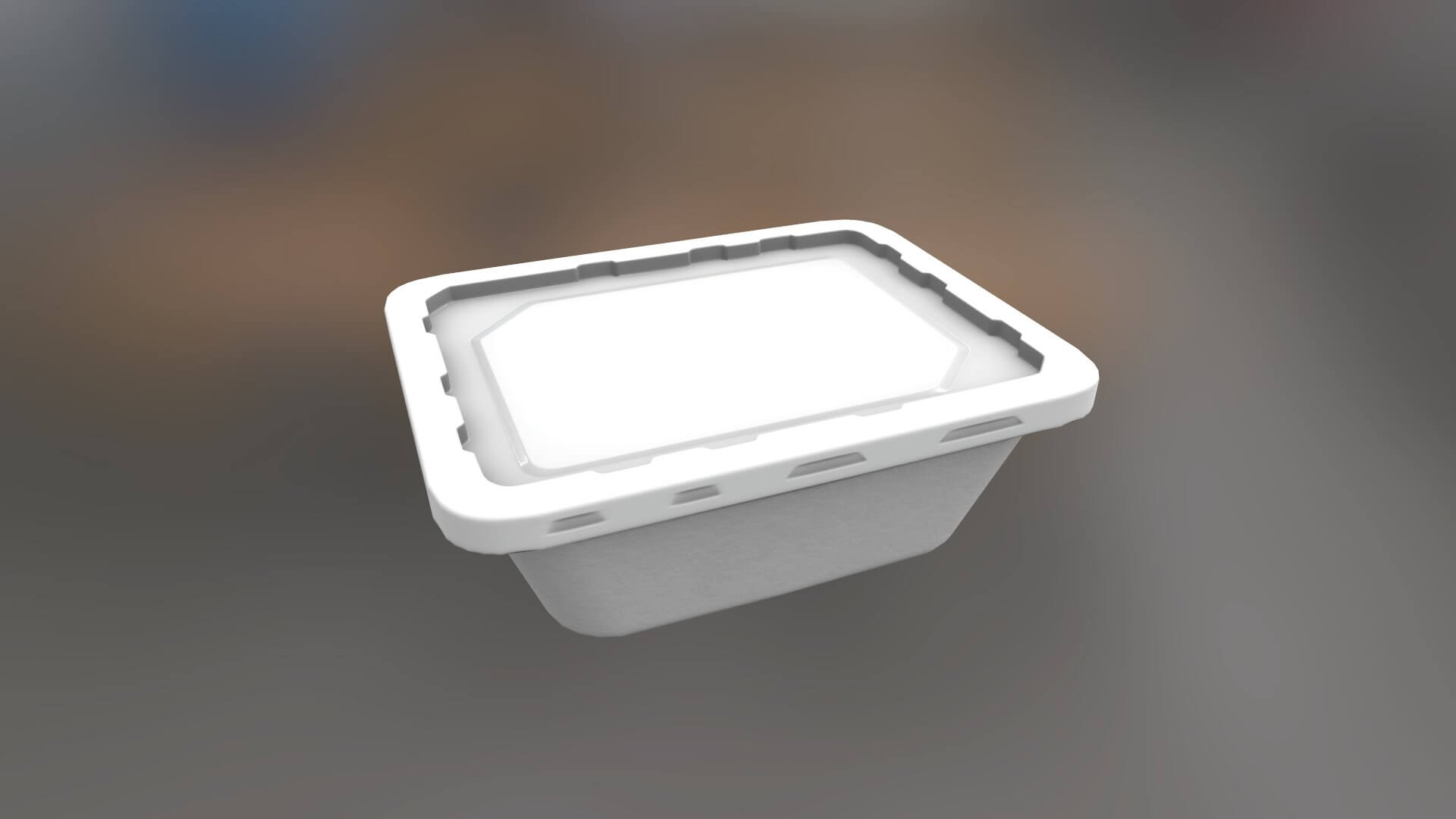 Plastic Container - 3D Model by Grishmanovskij Anton