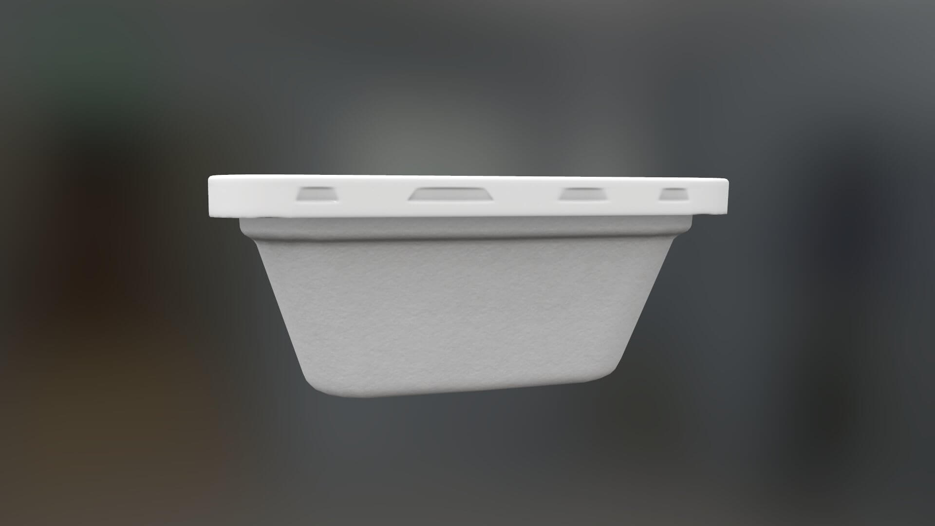 Plastic Container - 3D Model by Grishmanovskij Anton