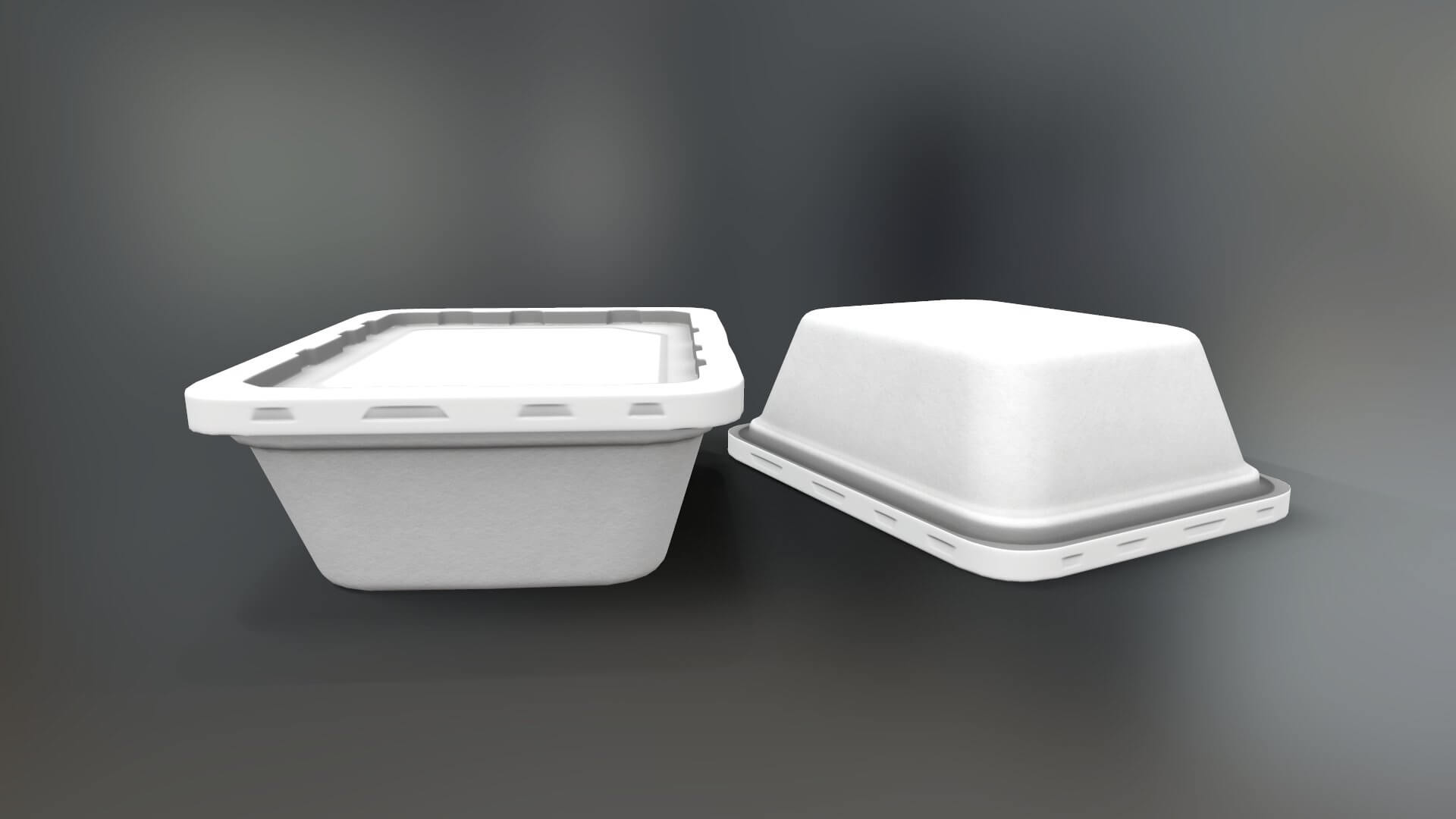 Plastic Container - 3D Model by Grishmanovskij Anton