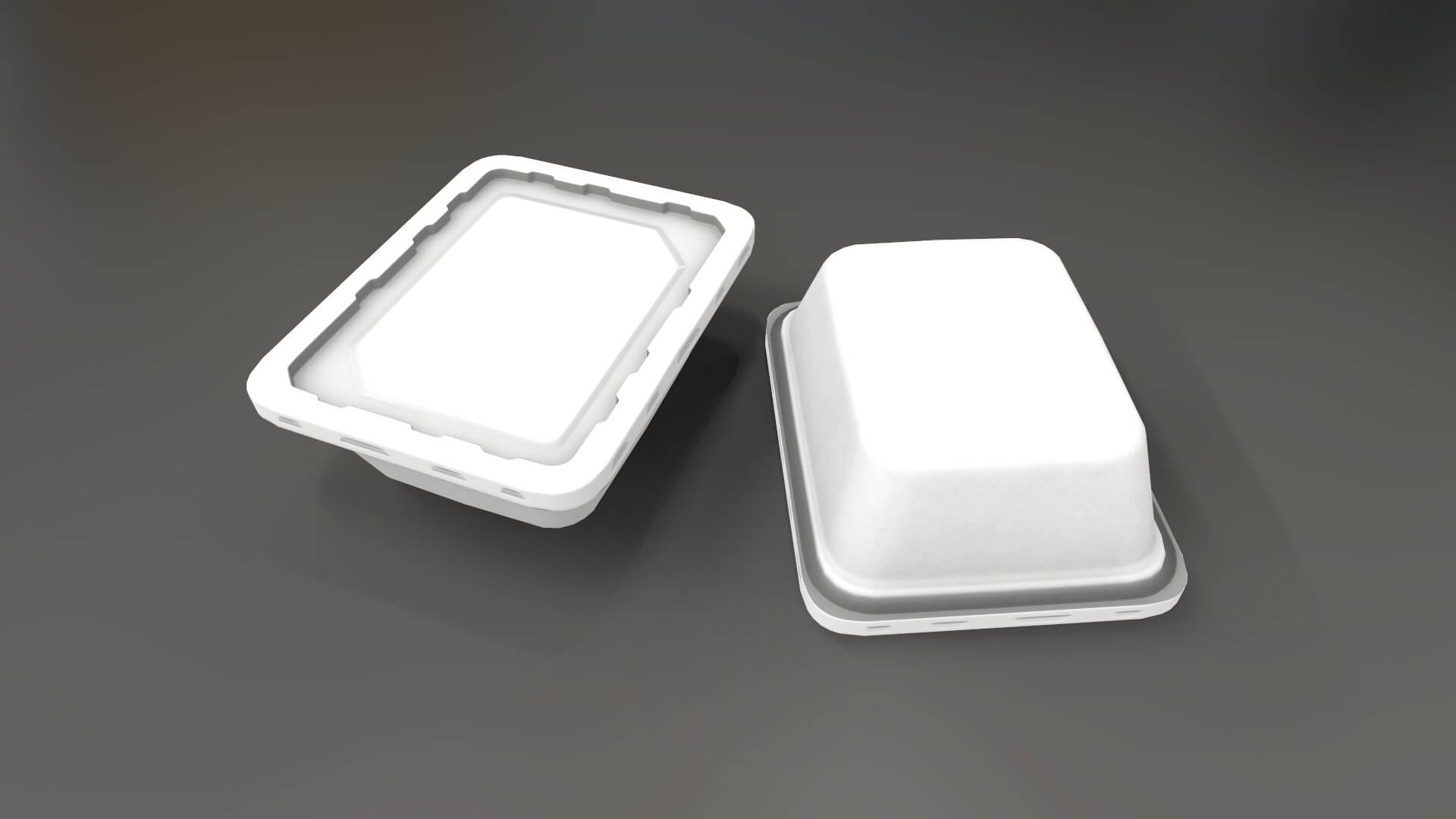 Plastic Container - 3D Model by Grishmanovskij Anton