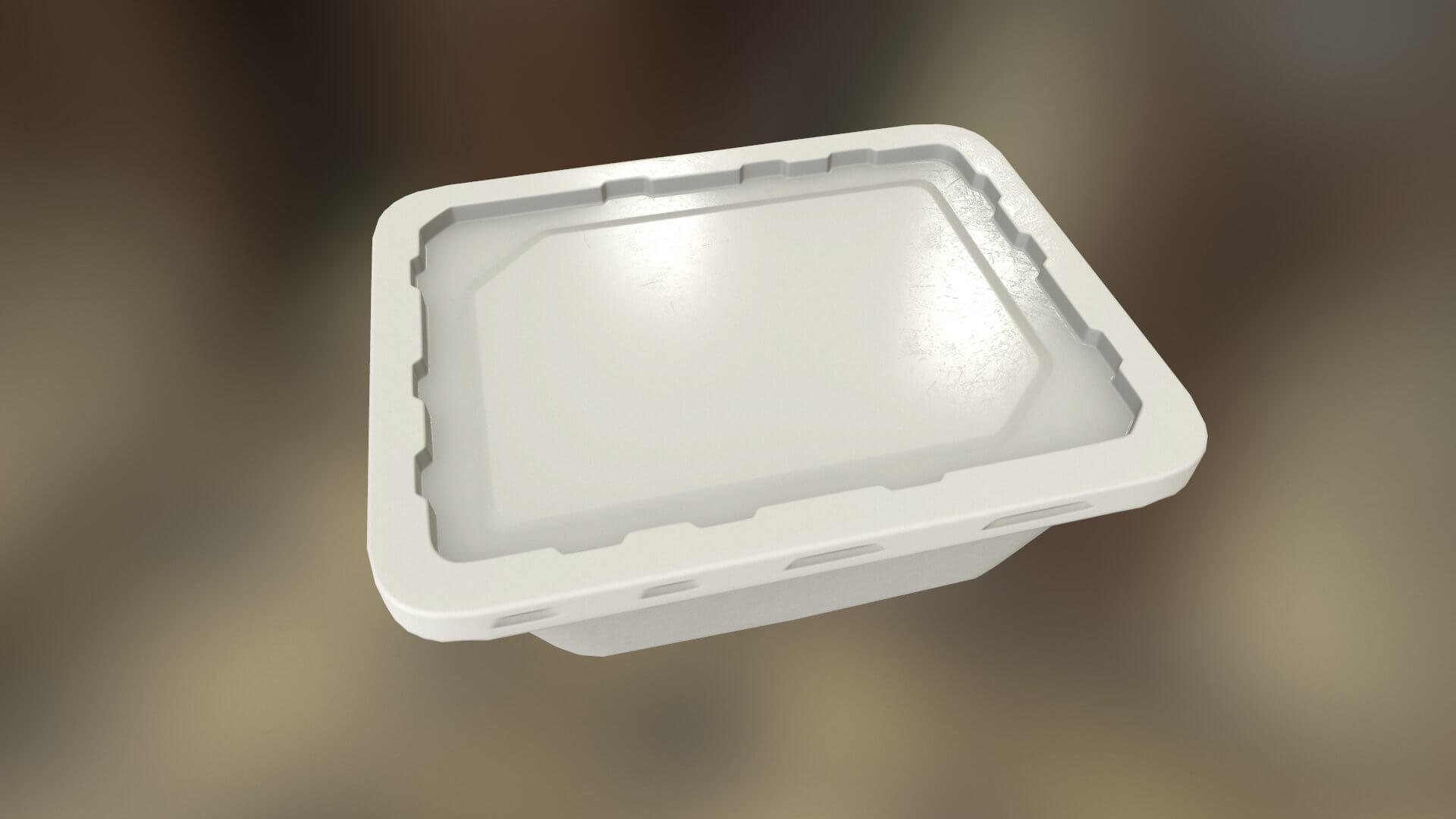 Plastic Container - 3D Model by Grishmanovskij Anton