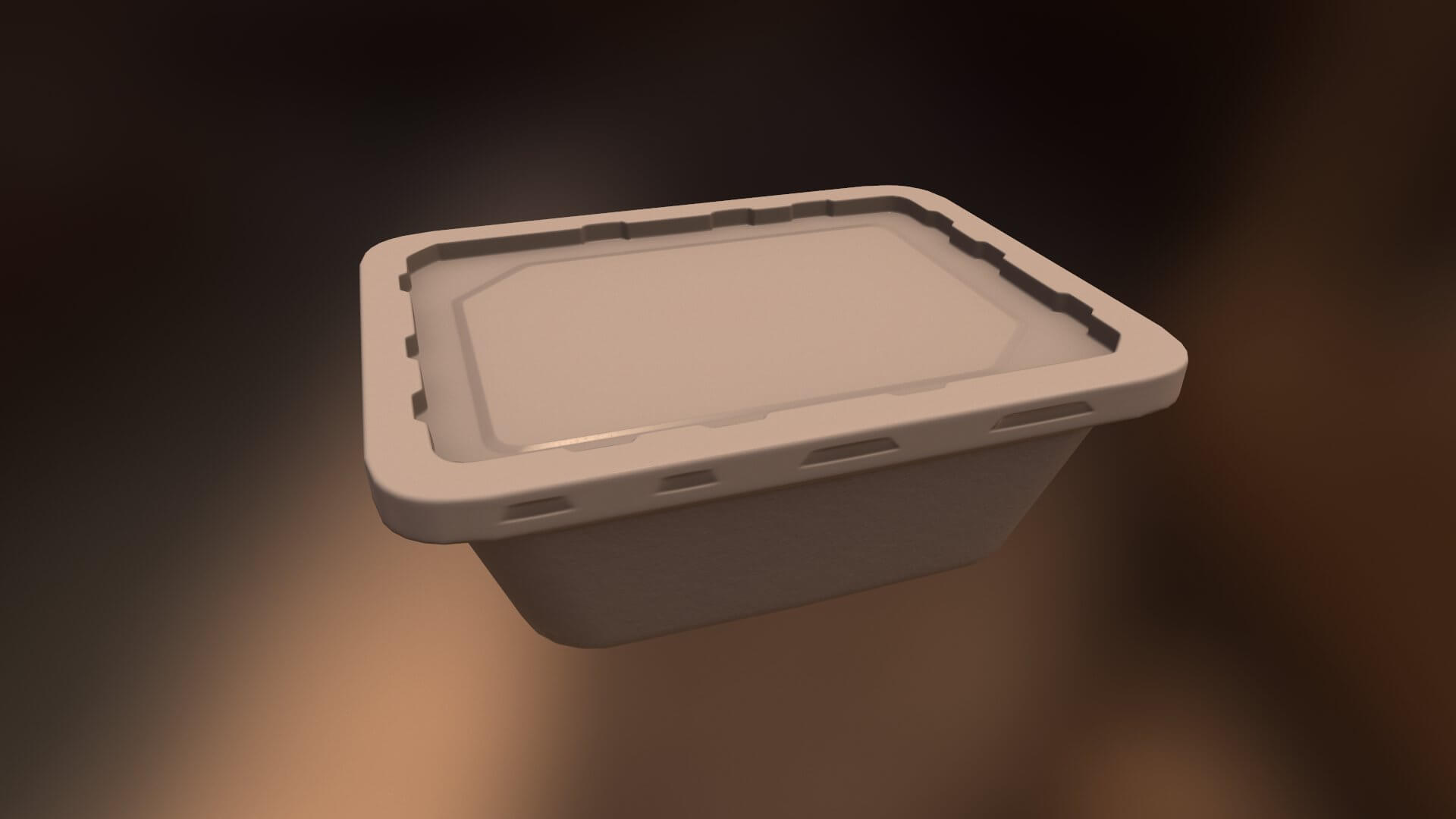 Plastic Container - 3D Model by Grishmanovskij Anton
