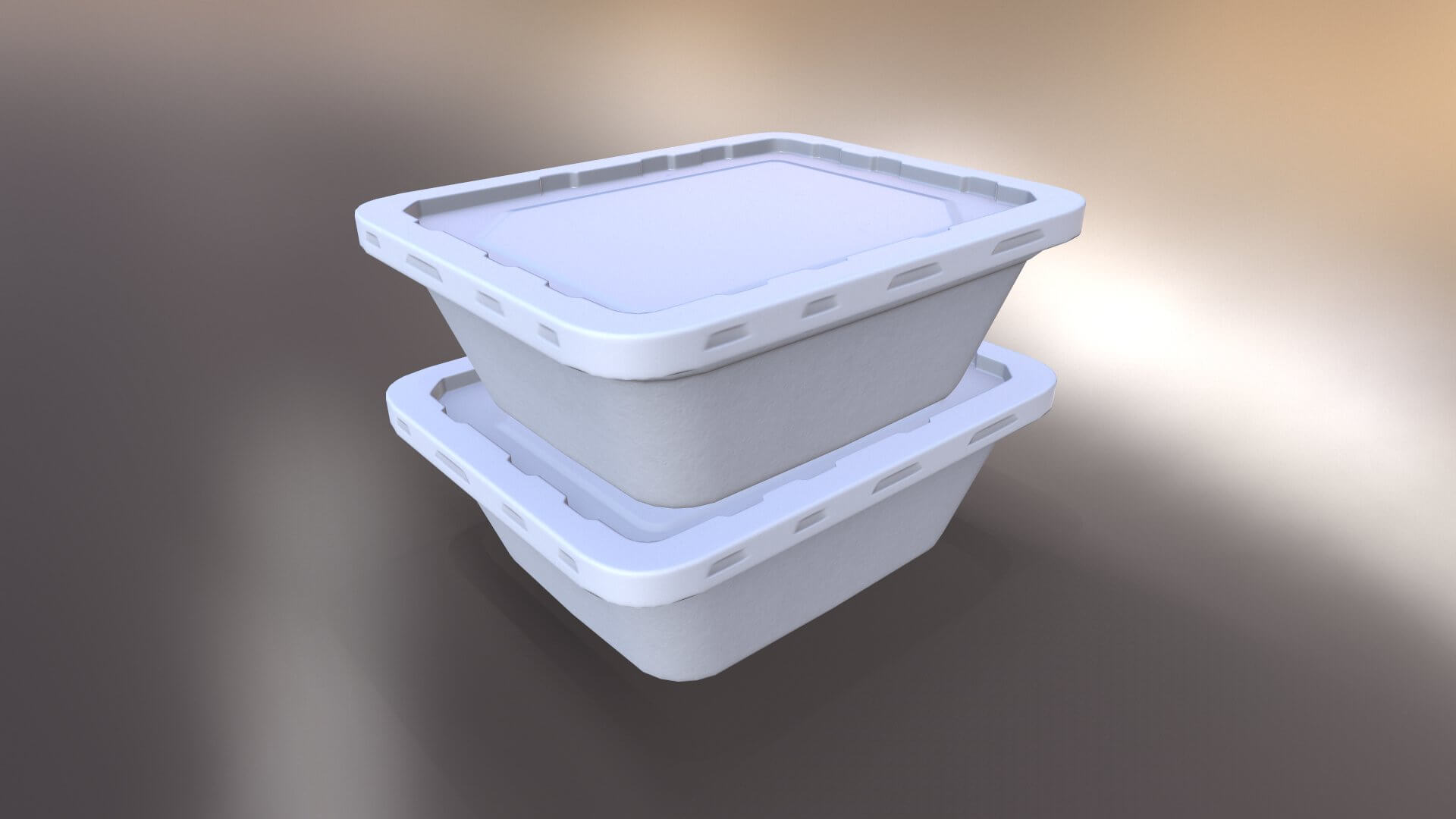 Plastic Container - 3D Model by Grishmanovskij Anton
